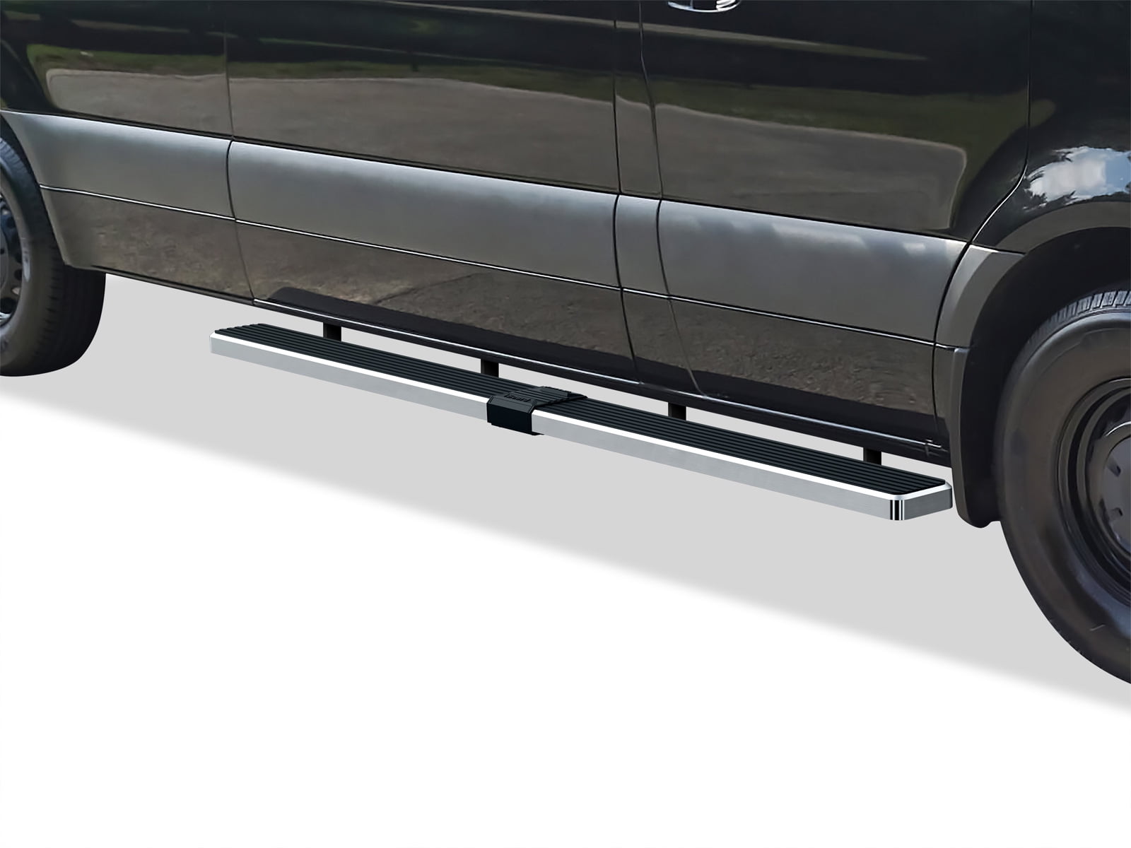 APS Running Boards 6in Silver Compatible with Dodge Sprinter 2007-2009 ...