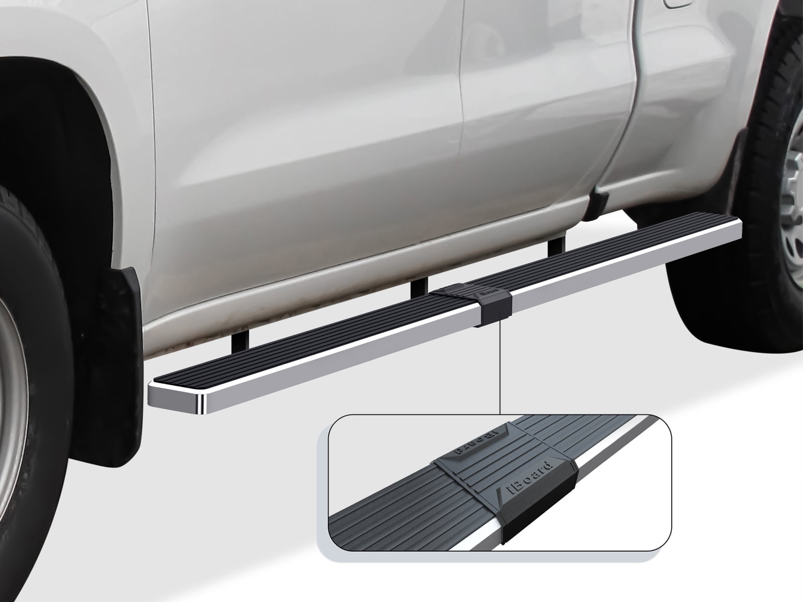 APS Wheel to Wheel Running Board 5in Compatible with Chevy Silverado ...