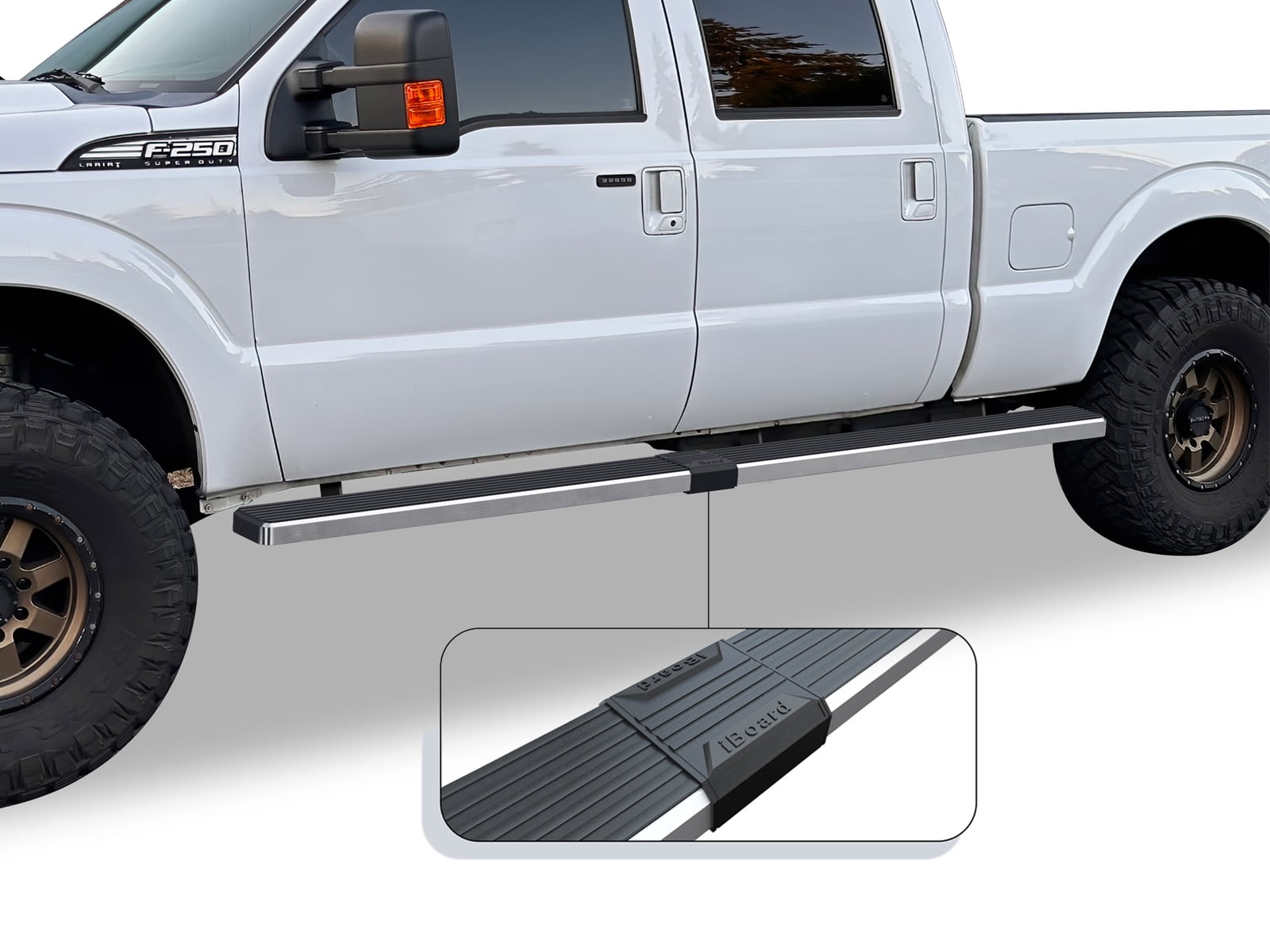 APS Wheel to Wheel Running Boards 5-inch Compatible with Ford F250 F350 ...