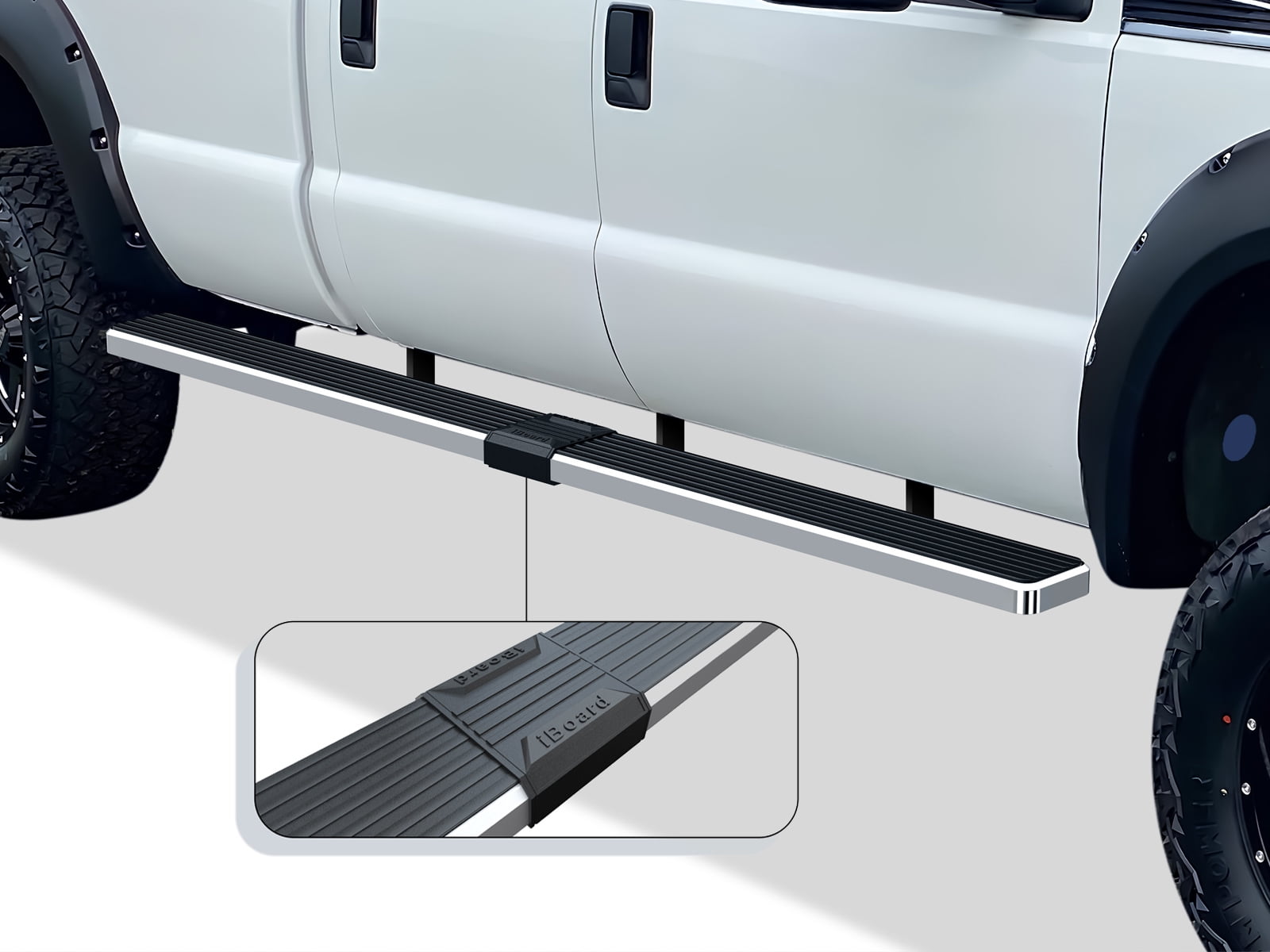 APS Wheel to Wheel Running Boards 6-inch Compatible with Ford F250 F350 ...