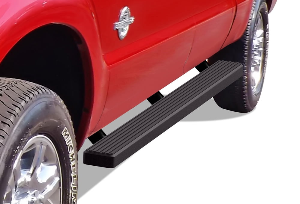 APS Running Boards 4 inches Black Compatible with Ford F250 F350 Super ...