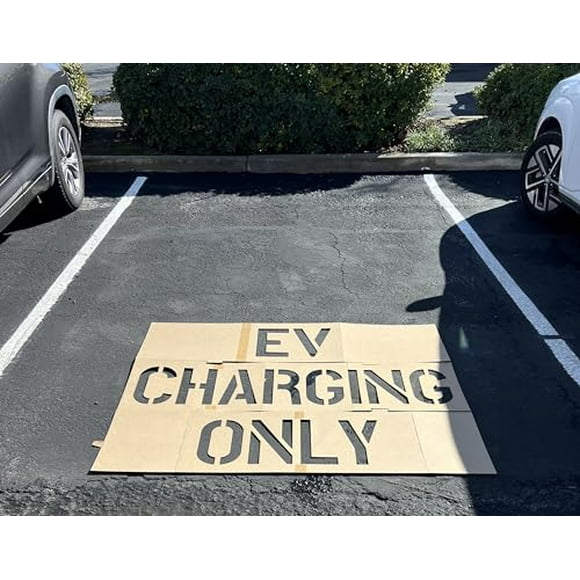 Electric Vehicle Parking Stencil