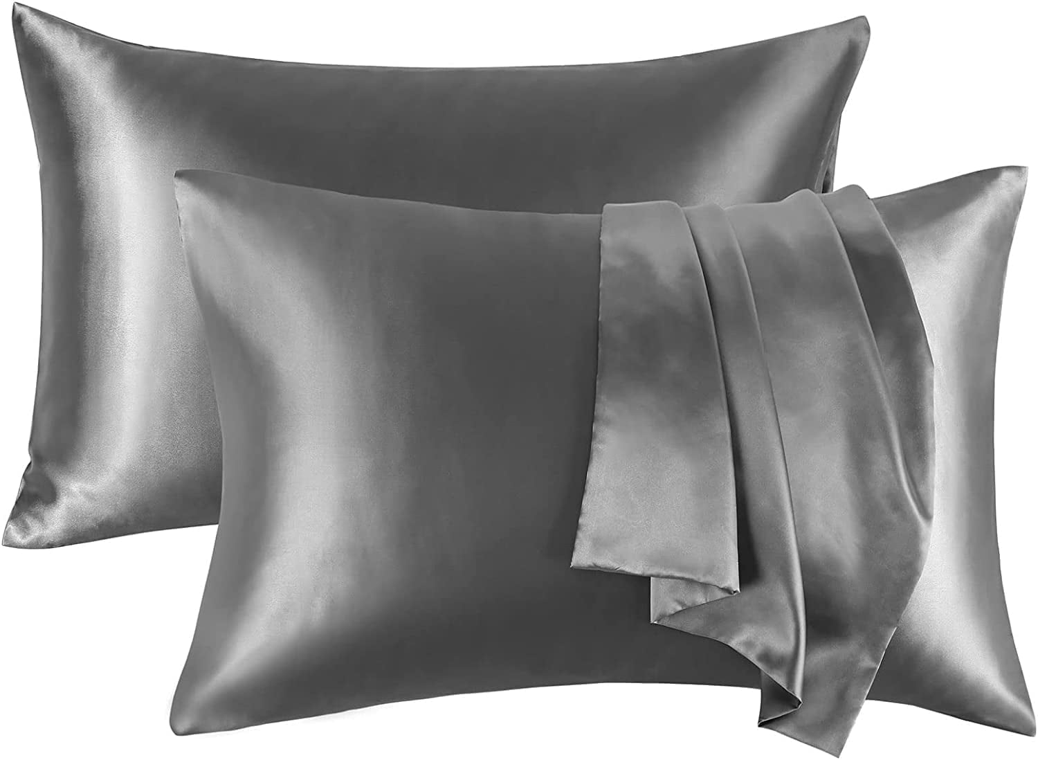 APSMILE 2 Pack Mulberry Silk Pillowcases for Hair and Skin, Soft and ...