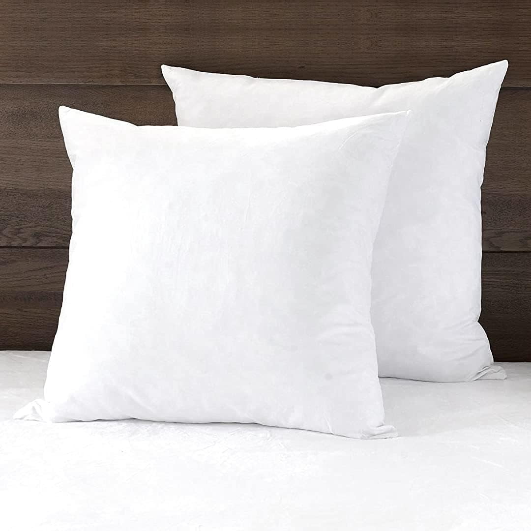 APSMILE 18x18 Premium Goose Feather Down Pillow Inserts, Set of 2 ...