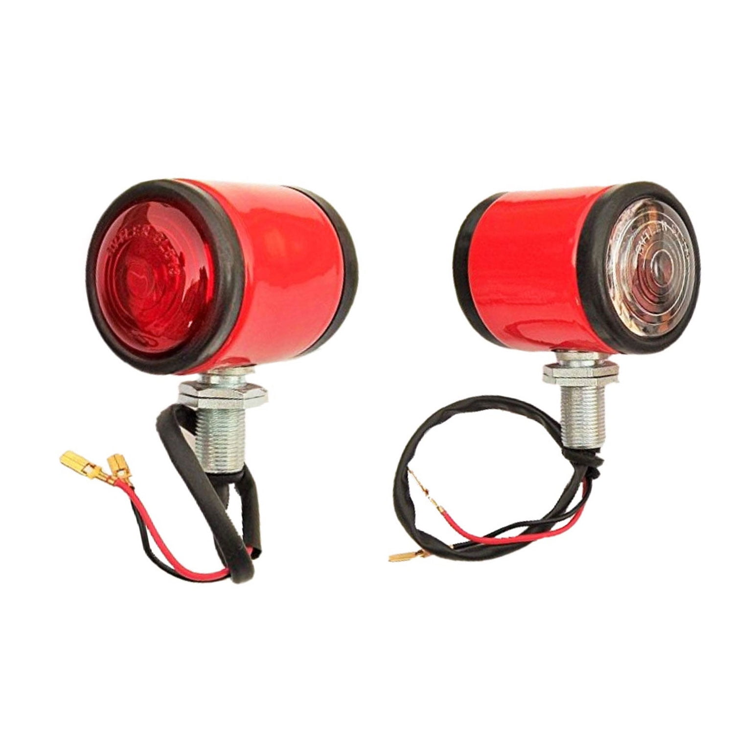APSMOTIV 2-Pack Side Indicator Lamp Flasher Light Corner Lamp Red ...