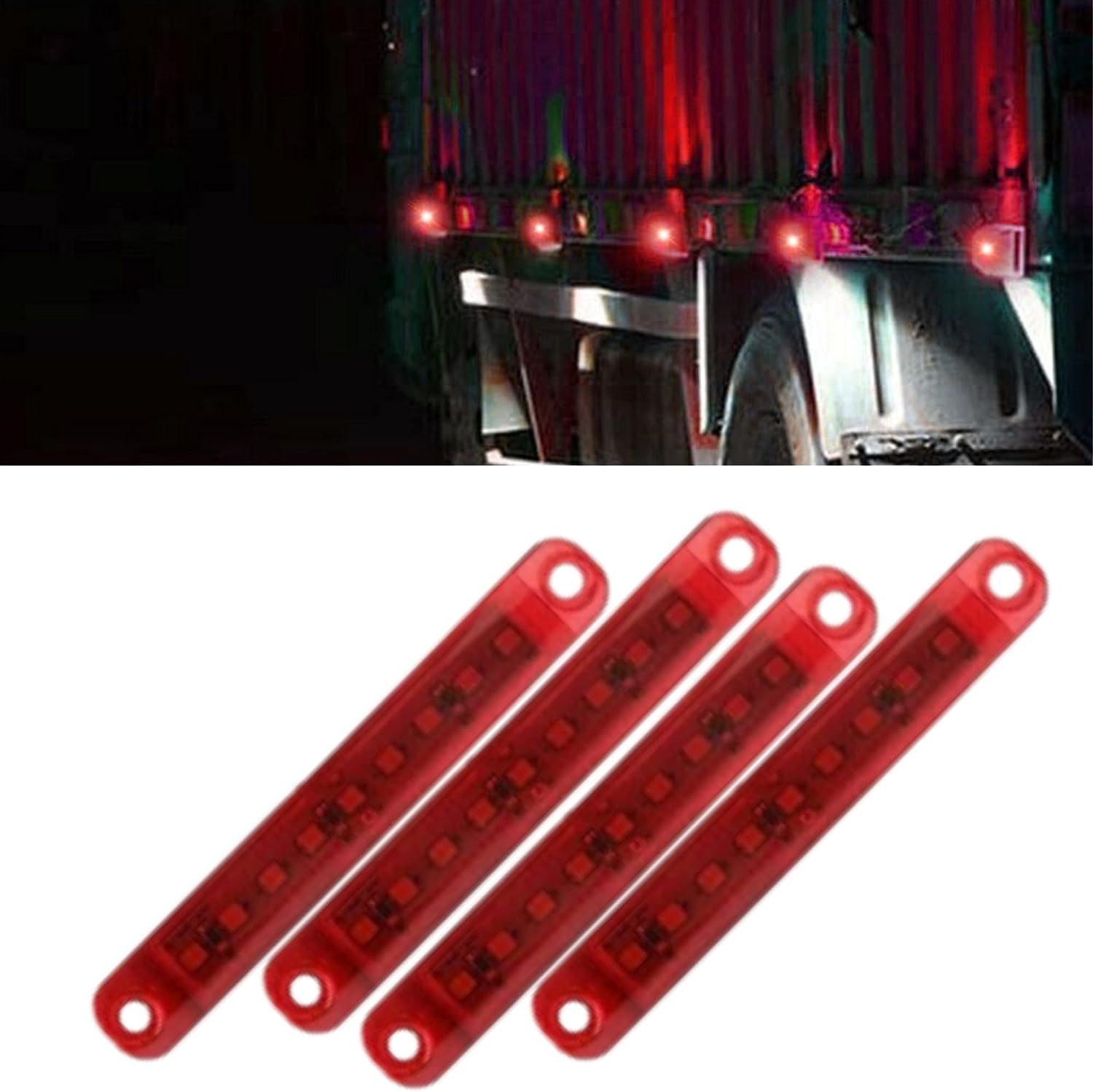 Bargman 48-86-202 Wrap Around LED Clearance Light #86 - Red - Walmart.com