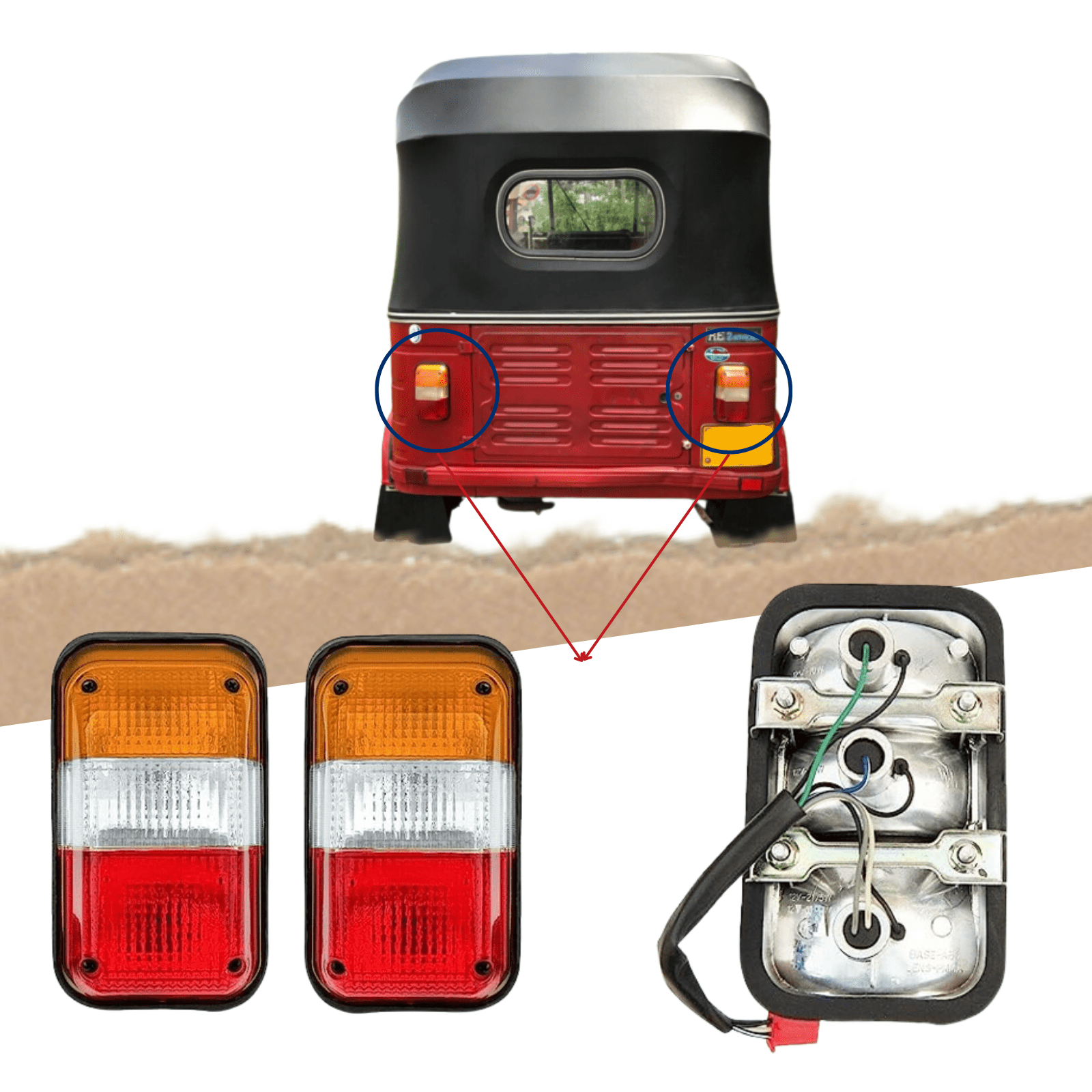 APSMOTIV 2X TUK TUK BAJAJ MOTO TAXI 2T AND 4T BAJAJ AUTO RICKSHAW TAIL ...