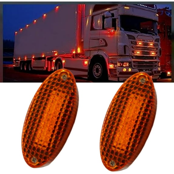 APSMOTIV Led Side Marker Light 24V Trailer Rv Marker Led Light ...