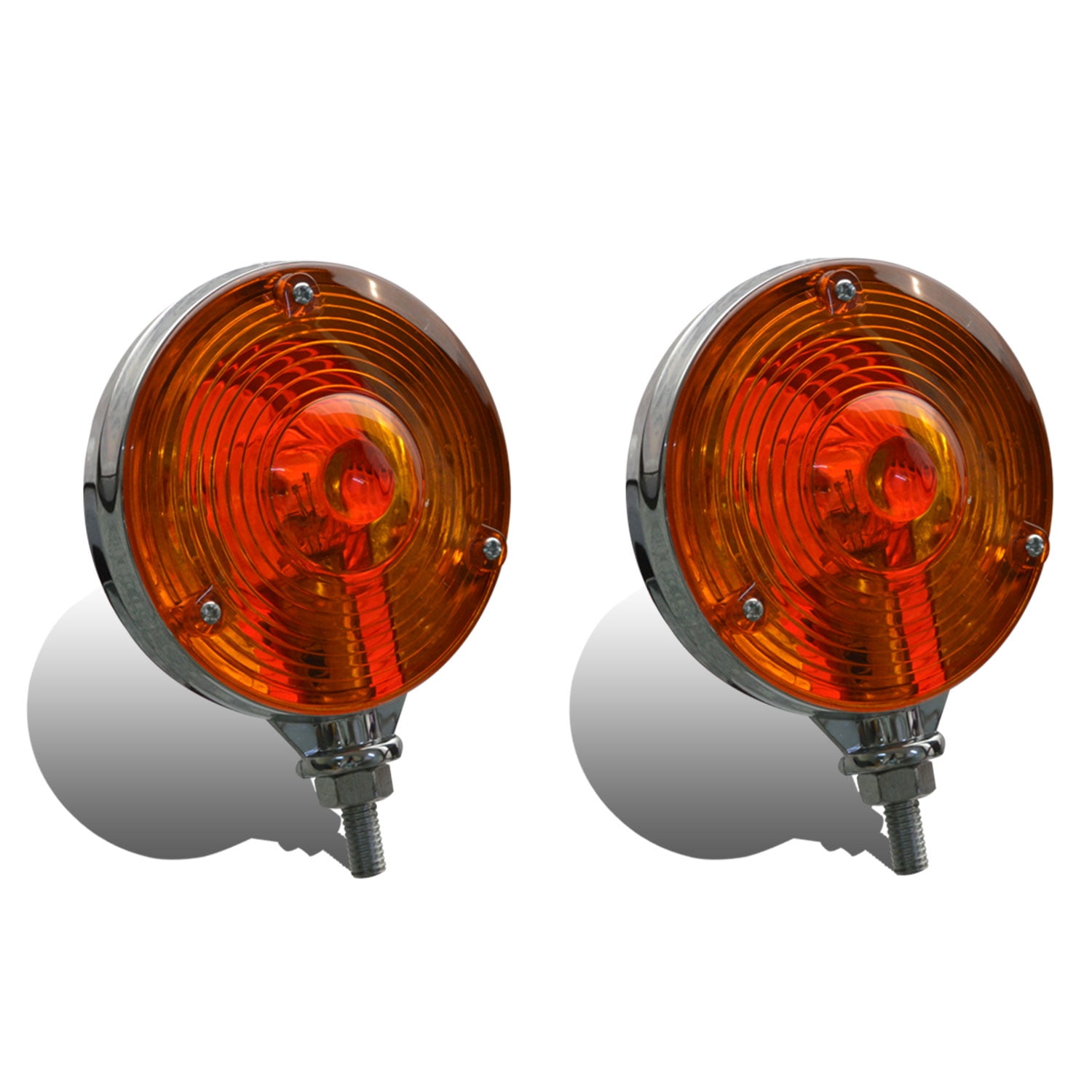 APSMOTIV Round Double Face Lights Assembly with 24v Bulbs Waterproof ...