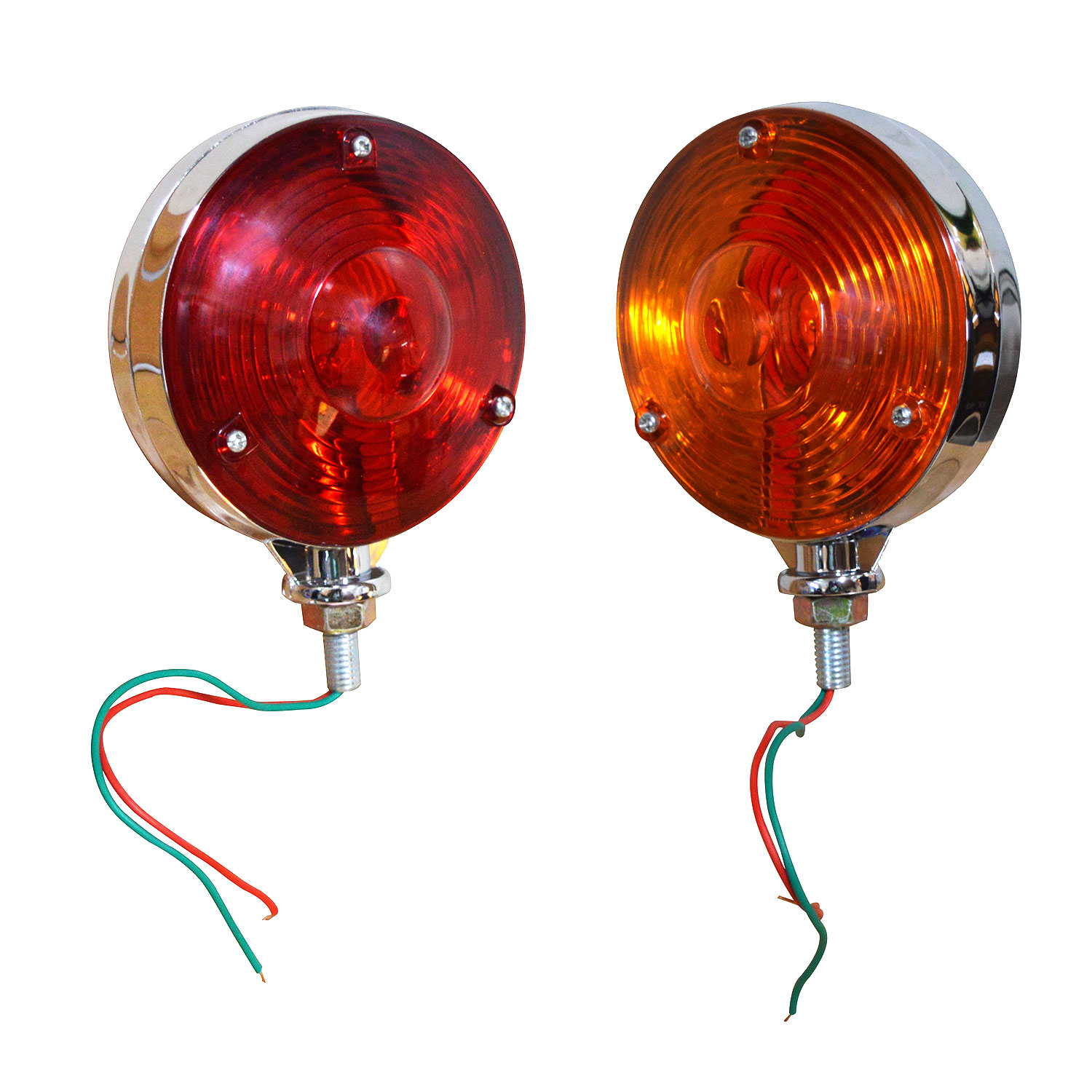 2PCS 4" White Round LED Reverse Back Up Light w/Surface Mount Grommet ...