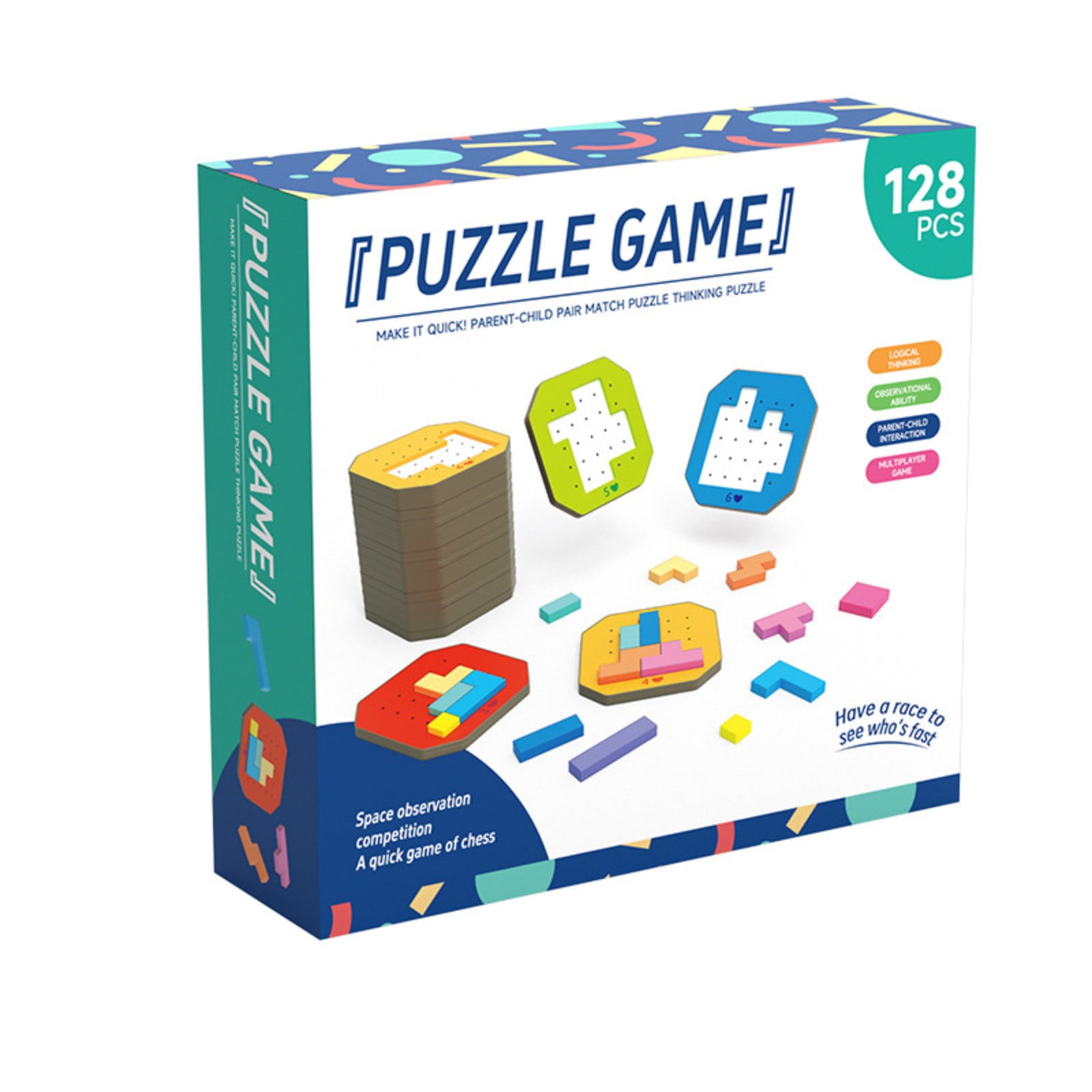 APSNB 128 PCS Puzzle Game for Kids and Adults Brain Teaser, Space ...