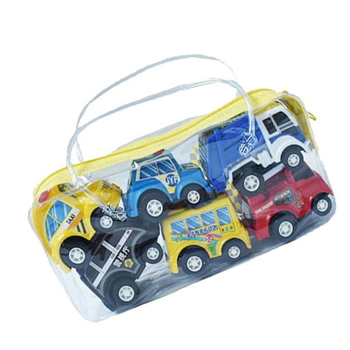 APSNB 6Pcs/set Toy Cars Pull Back Car Play Set Cartoon Vehicle Trucks ...