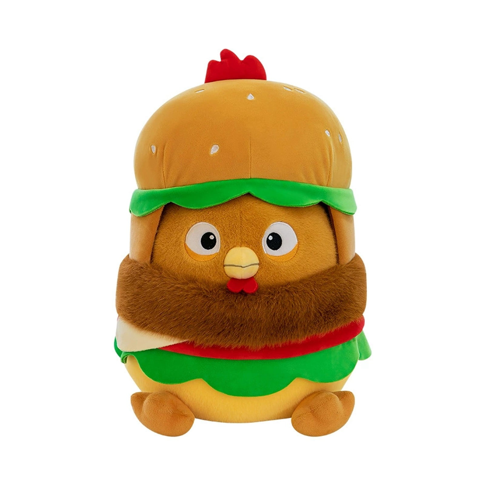 APSNB Adorable Chicken Burger Plush Toy Soft, Cuddly and Perfect for ...