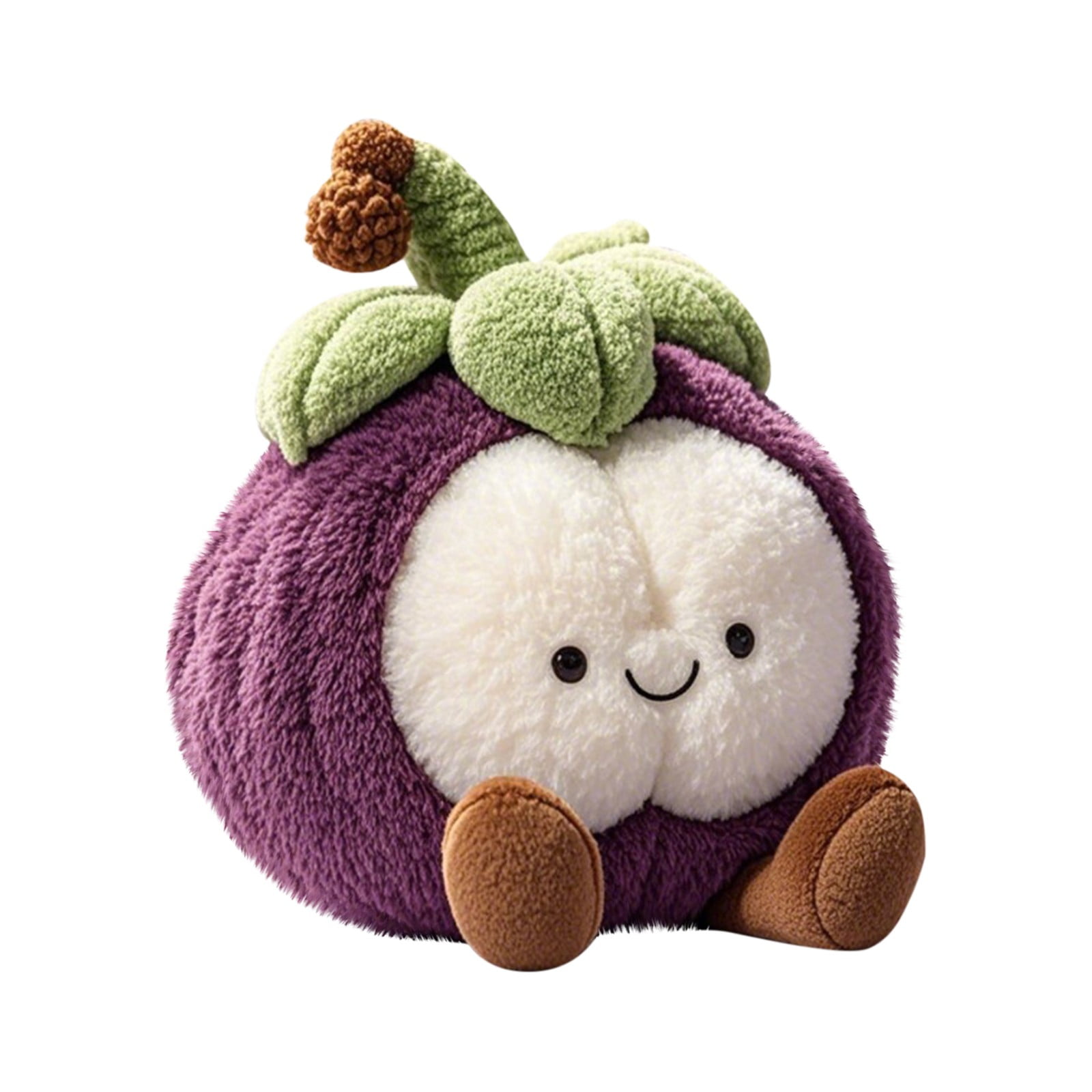 APSNB Adorable Mangosteen Plush Toy Soft and Cuddly Stuffed Fruit for ...