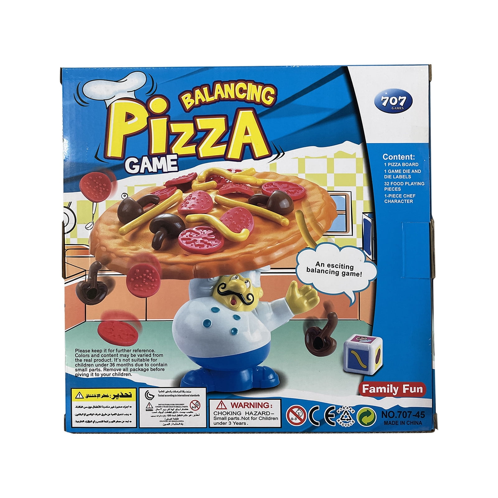 APSNB Balancing Pizza Game for Kids and Family Fun and Educational Toy ...