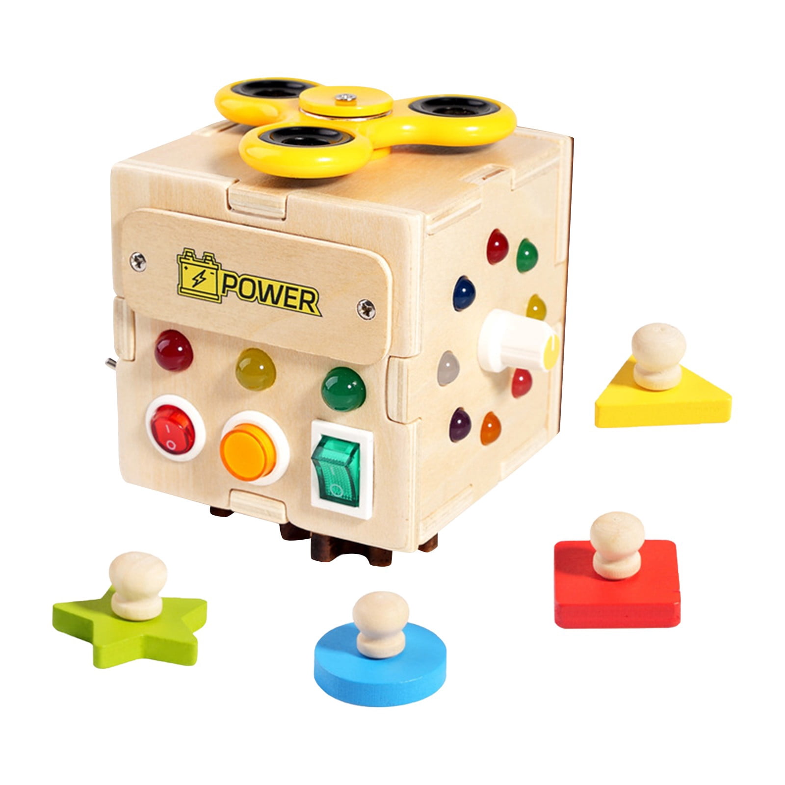 APSNB Busy Activity Board 6 Types Of Puzzle Games Motor Skills Sensory ...