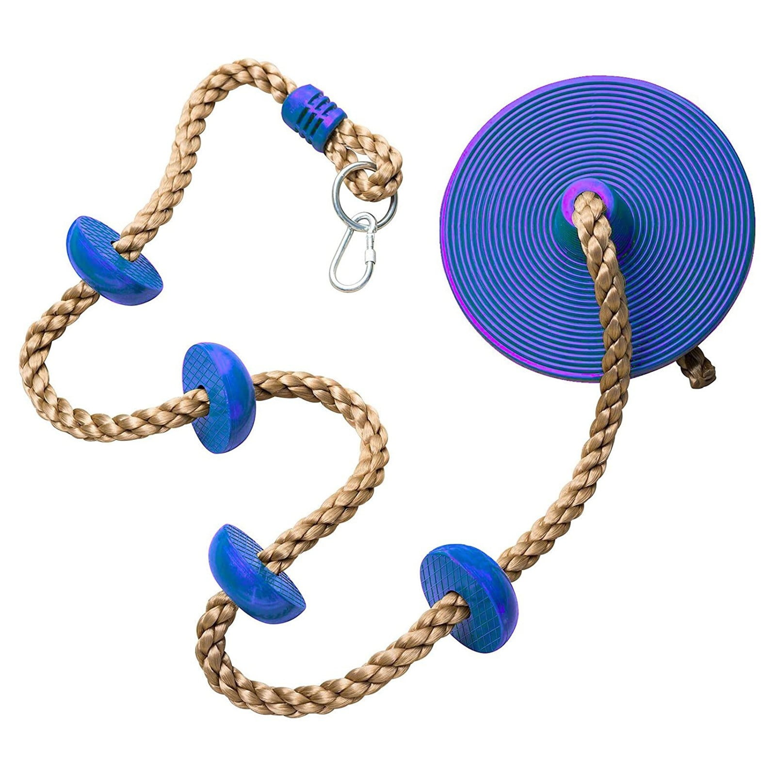 APSNB Climbing Rope With Platforms And Disc Swing Seat - Playground ...