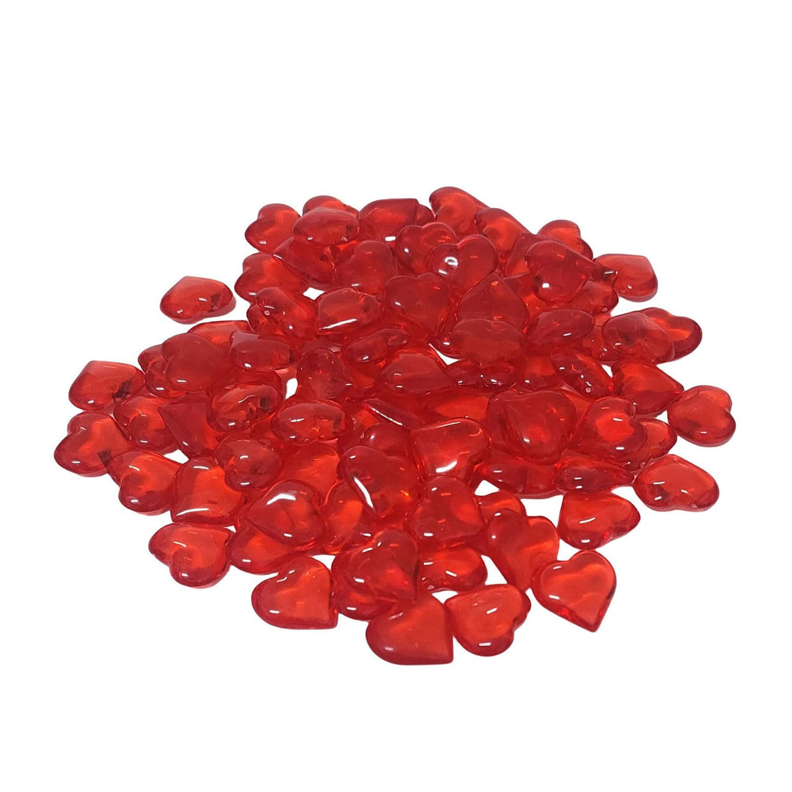 APSNB Decorative Red Heart-Shaped Acrylic Gems Perfect for Weddings ...