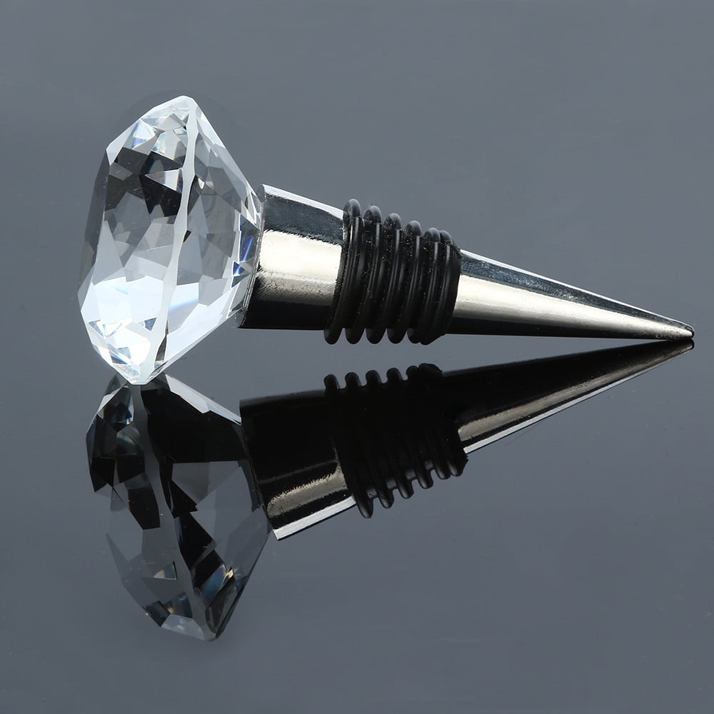 APSNB Diamond Crystal Stainless Steel Champagne Stopper Sparkling Wine ...