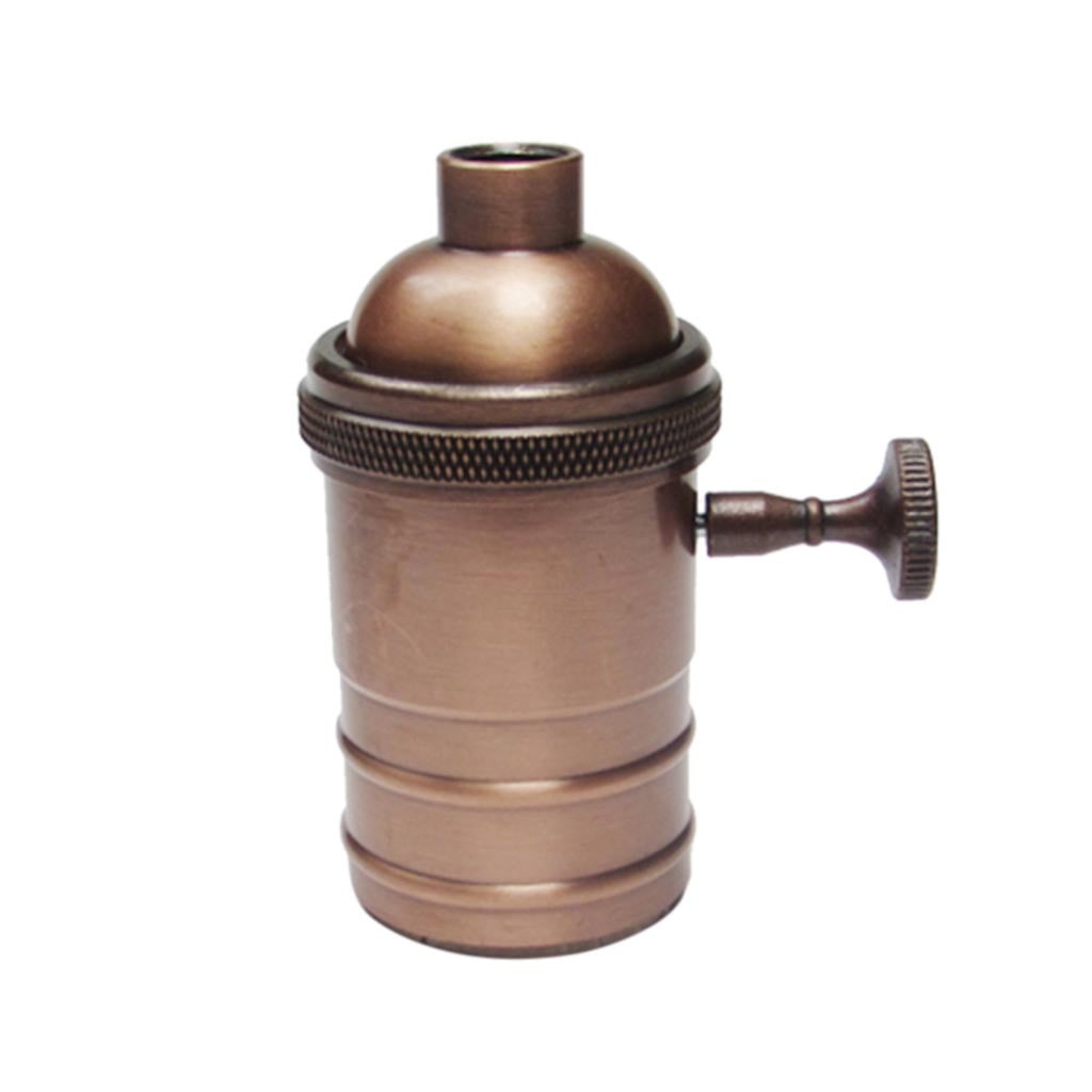 APSNB E27 Screw Retro Vintage Copper Lamp Pendant Lights Bulbs Holder ...