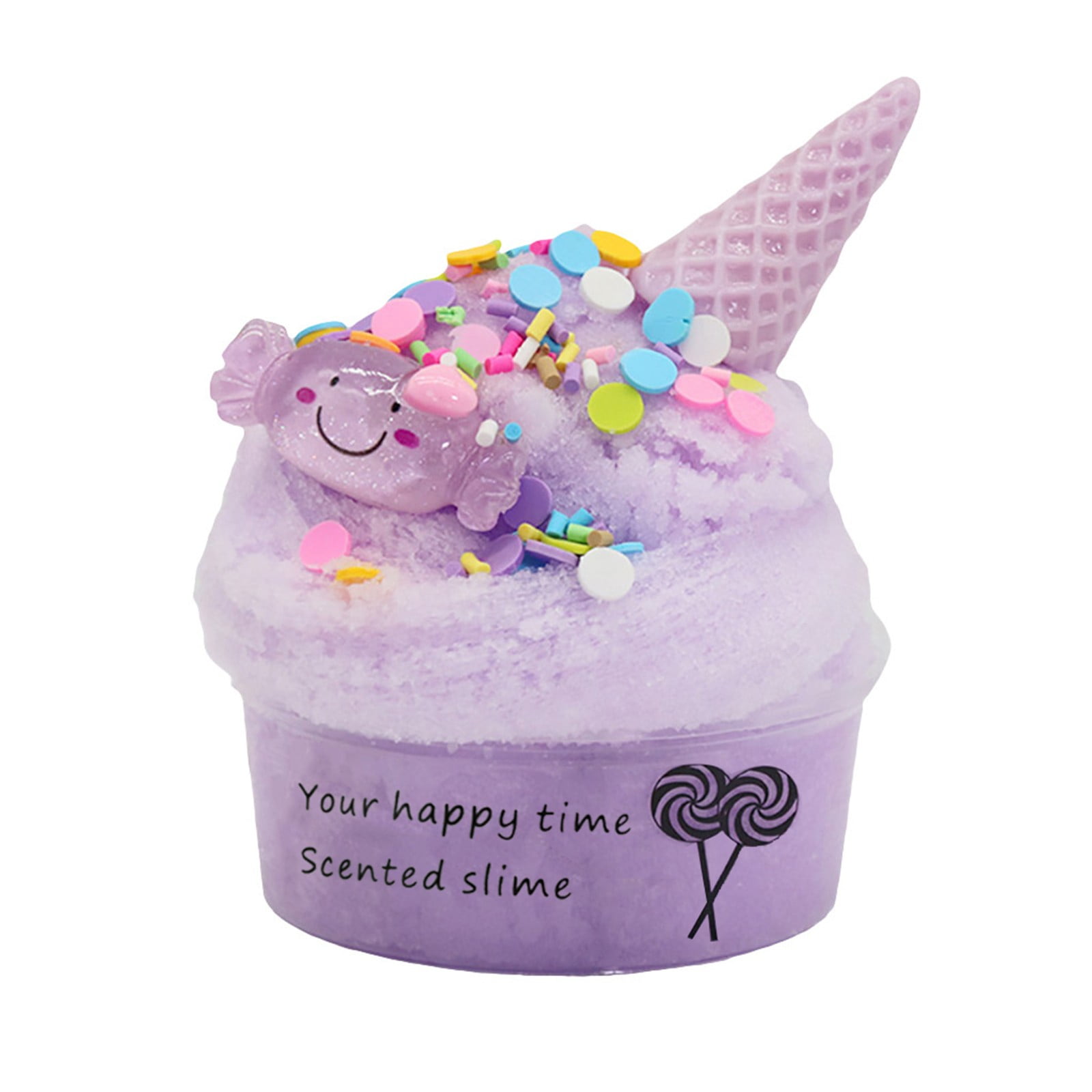 APSNB Fluffy Cloud Slime Kit with Scented Lavender Ice Cream Theme ...