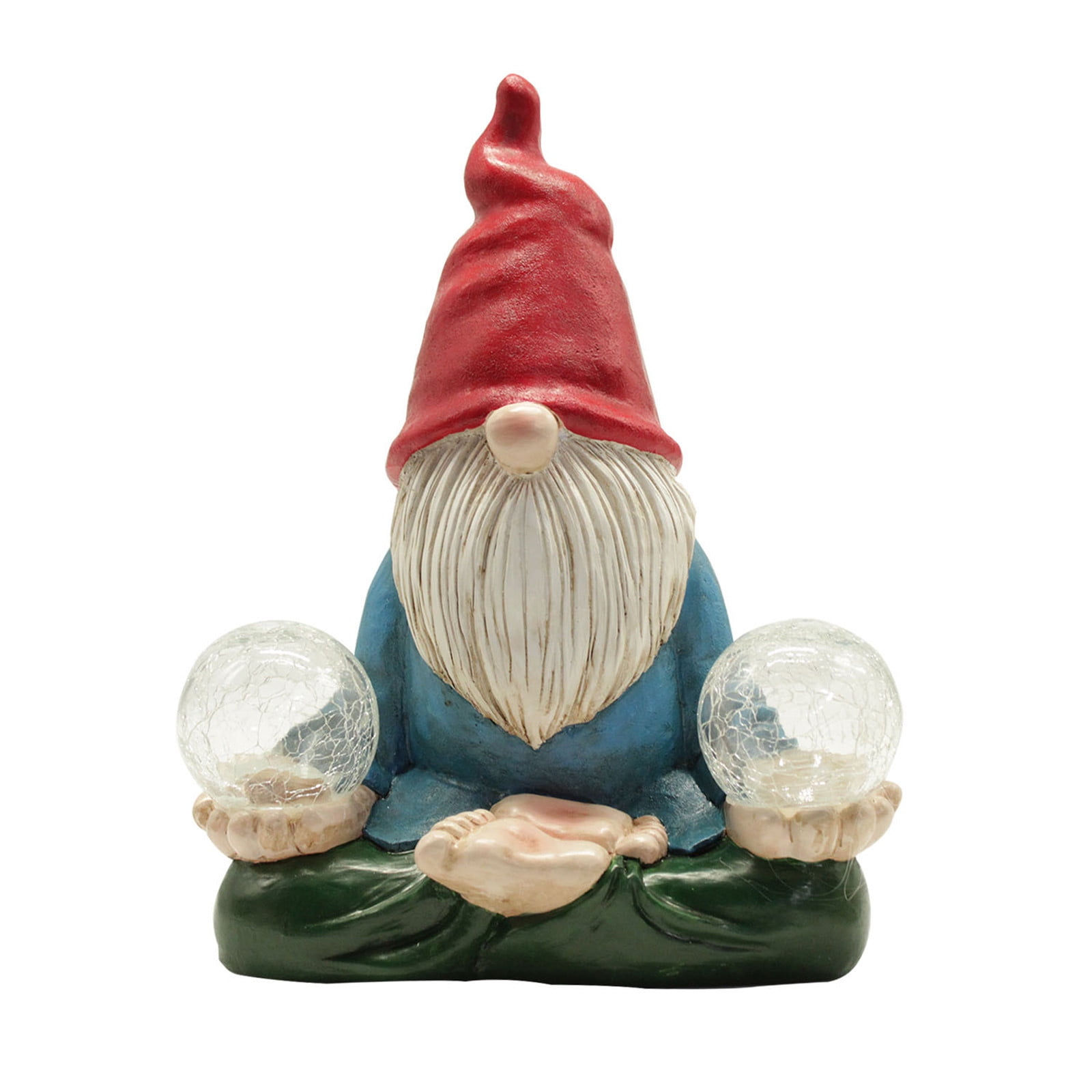 APSNB Garden Dwarf Statue-Resin Dwarf Statue Carrying Ball and Solar ...