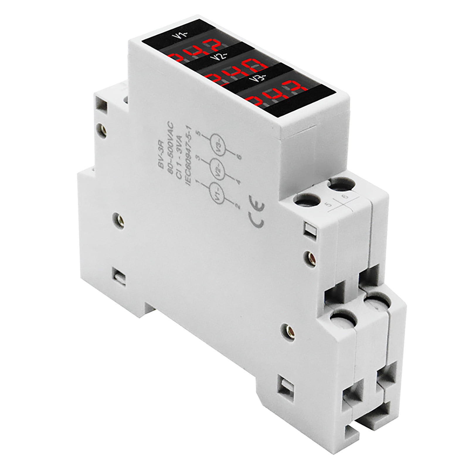 APSNB Guide Rail Three-phase Voltmeter Modular Instrument Indicator ...