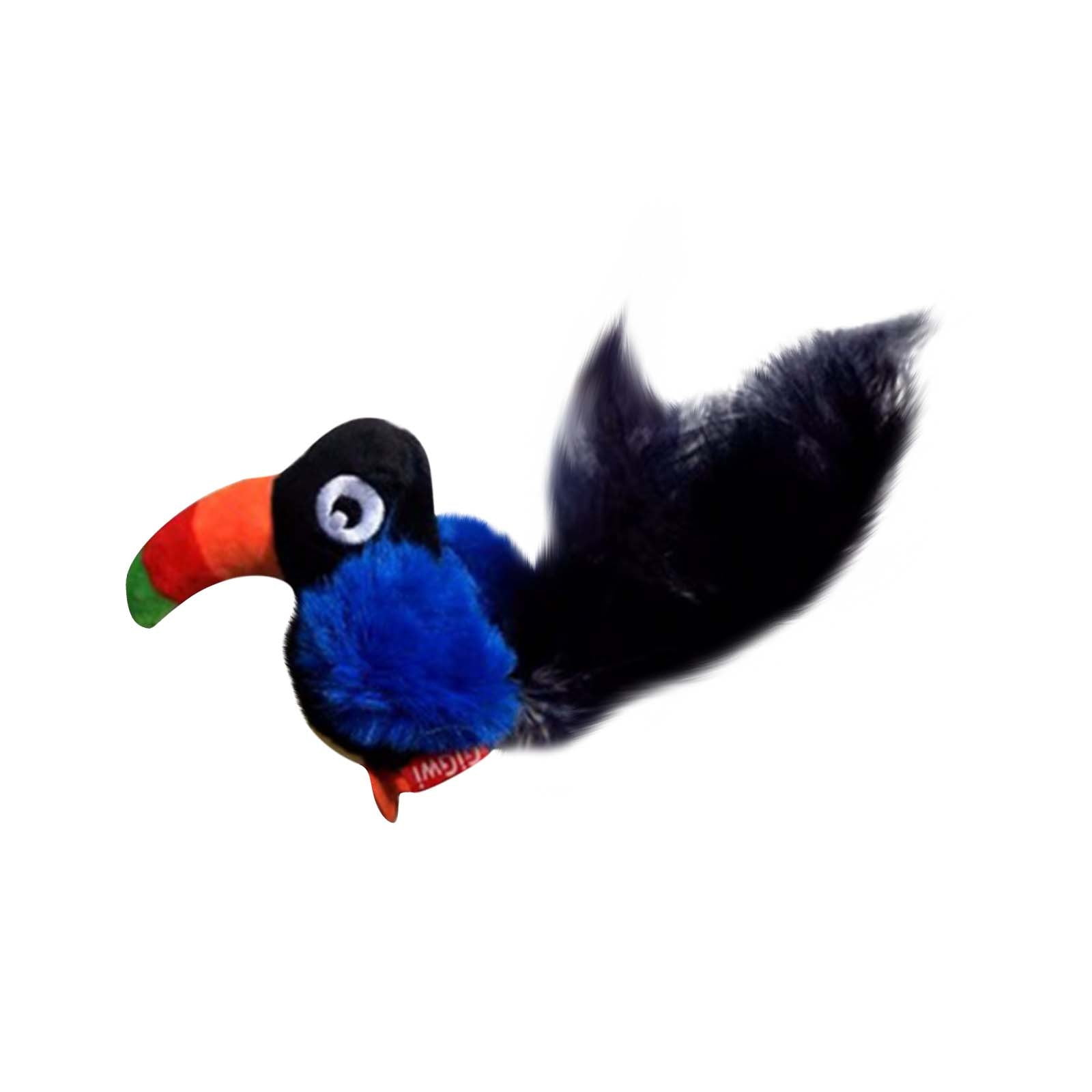 APSNB Interactive Plush Bird Cat Toy with Realistic Feathers ...