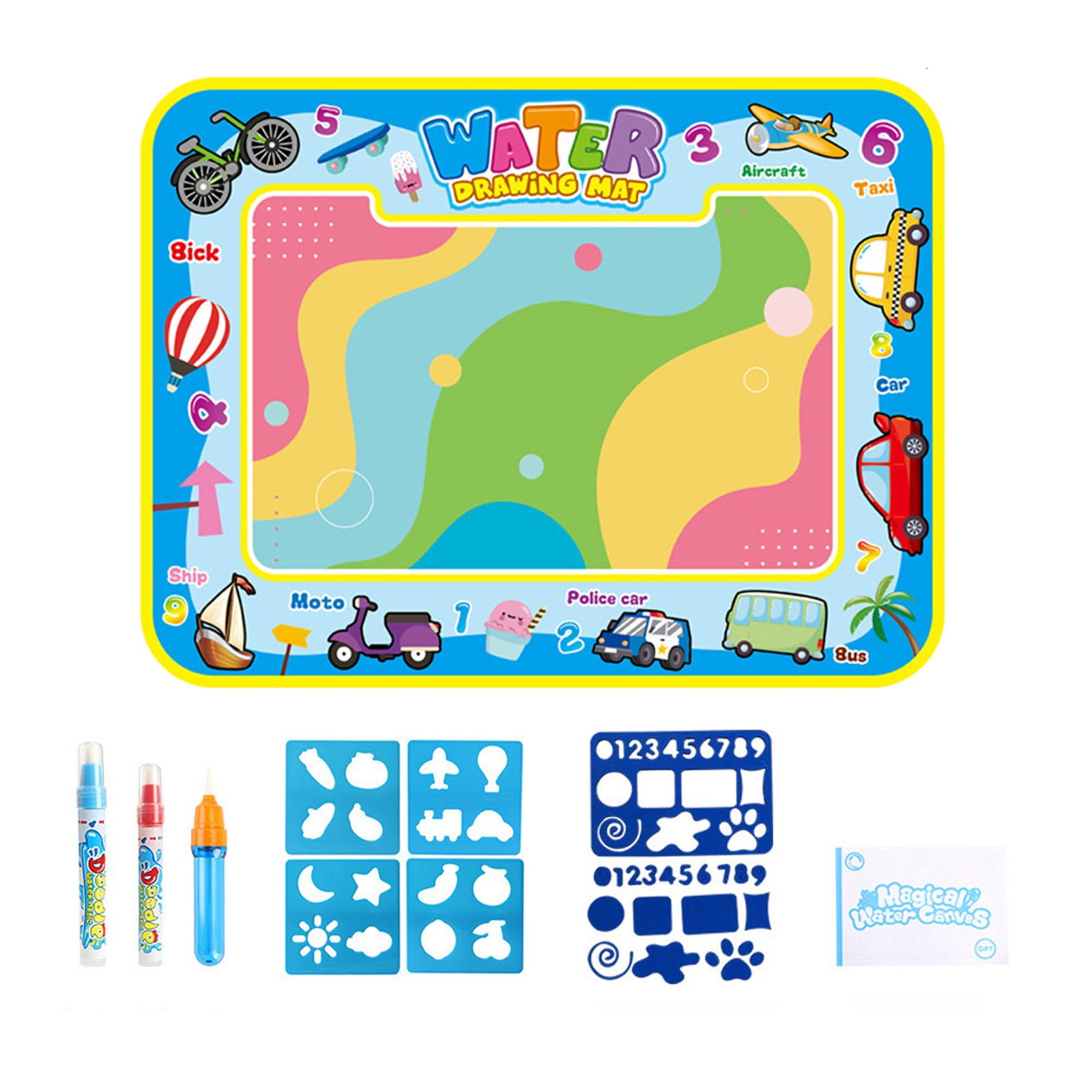 APSNB Magical Water Drawing Mat for Kids Educational Learning Toy with ...