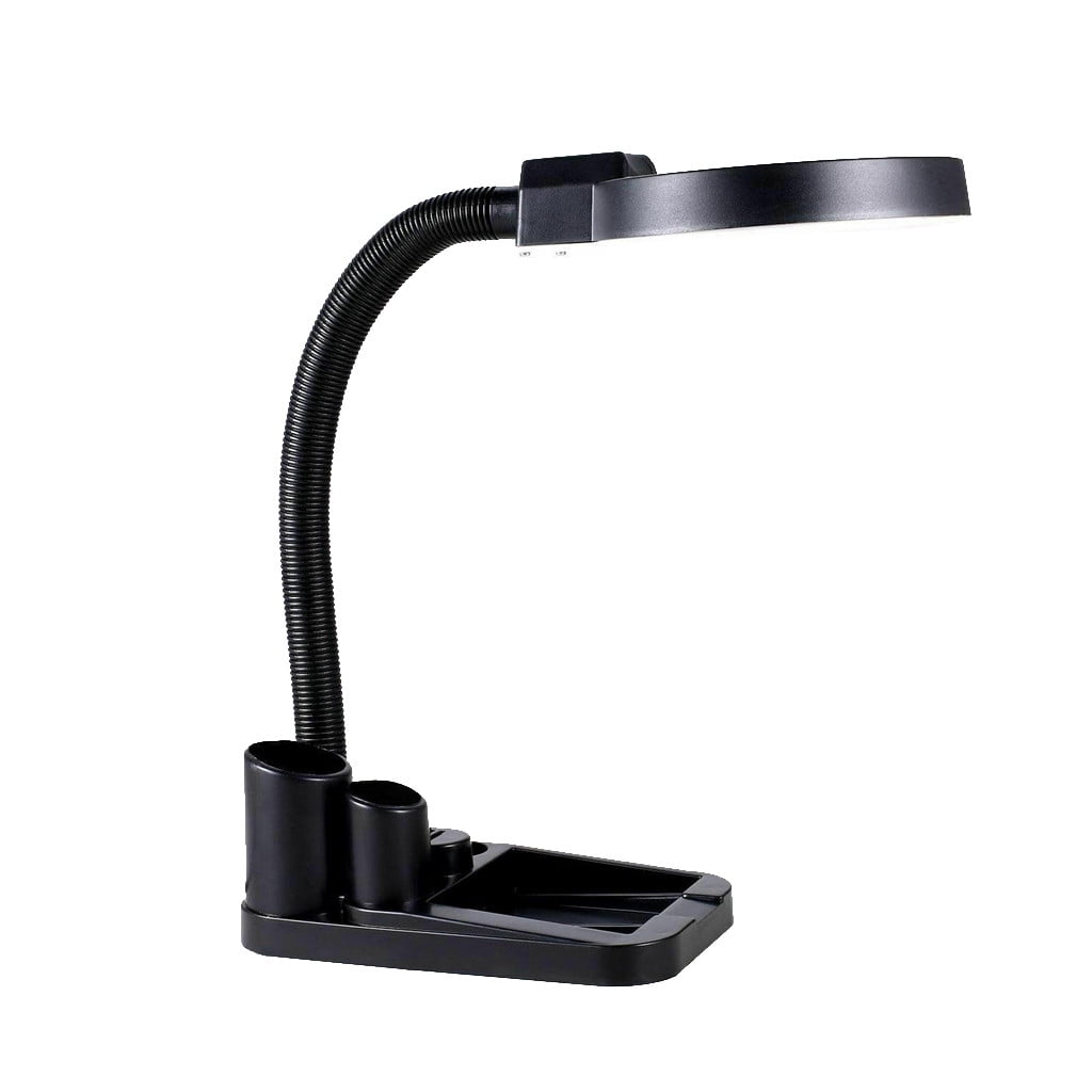 APSNB Magnifying Crafts Glass Desk Lamp With 5X 10X Magnifier With 40 ...
