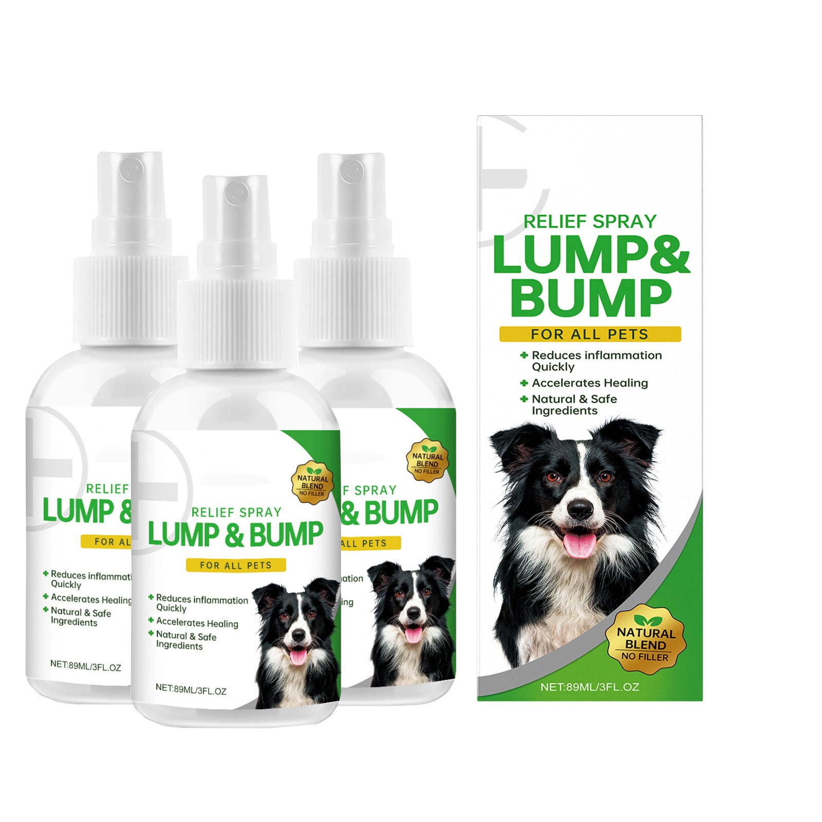 APSNB Natural Pet Lump & Bump Relief Spray Fast-Acting Formula for Dogs ...