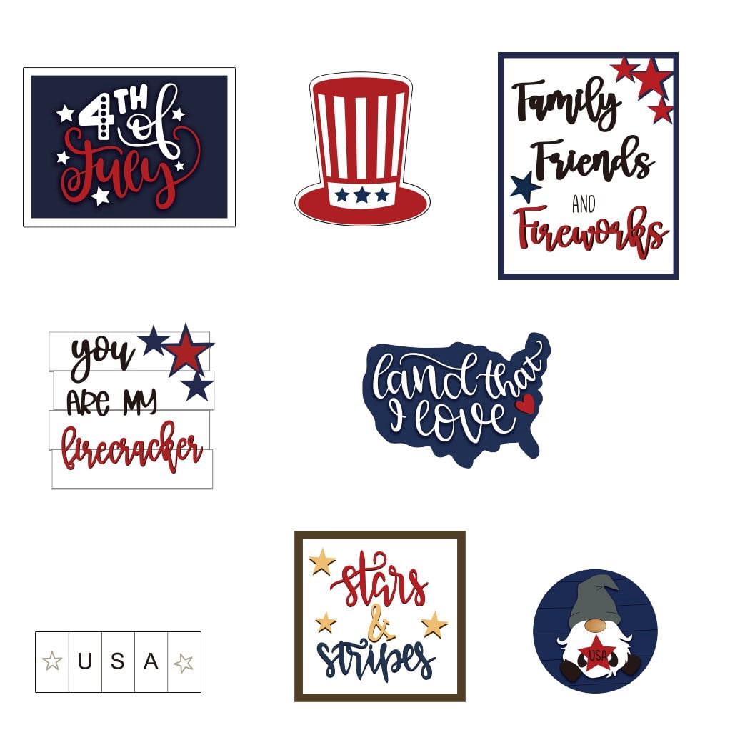APSNB Patriotic 4th of July Stickers Set Independence Day Decorations ...