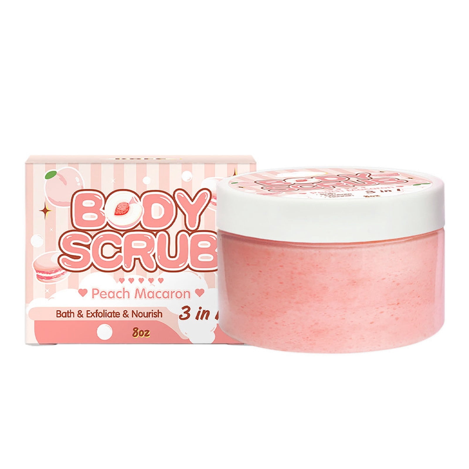 APSNB Peach Body Scrub Exfoliating Dead Skin, Full Body Cleansing Bath ...