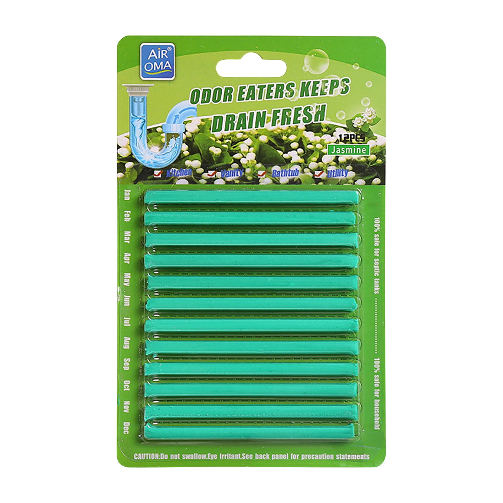 APSNB Pipe Cleaning Sticks Oil Decontamination Kitchen Toilet Bathtub ...