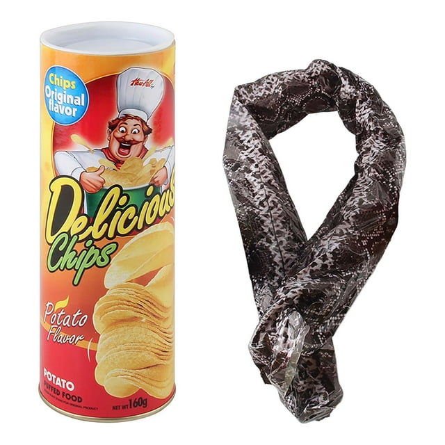 APSNB Potato Chip Bouncing Snake April- Fools' Day Gift Prank Startled ...