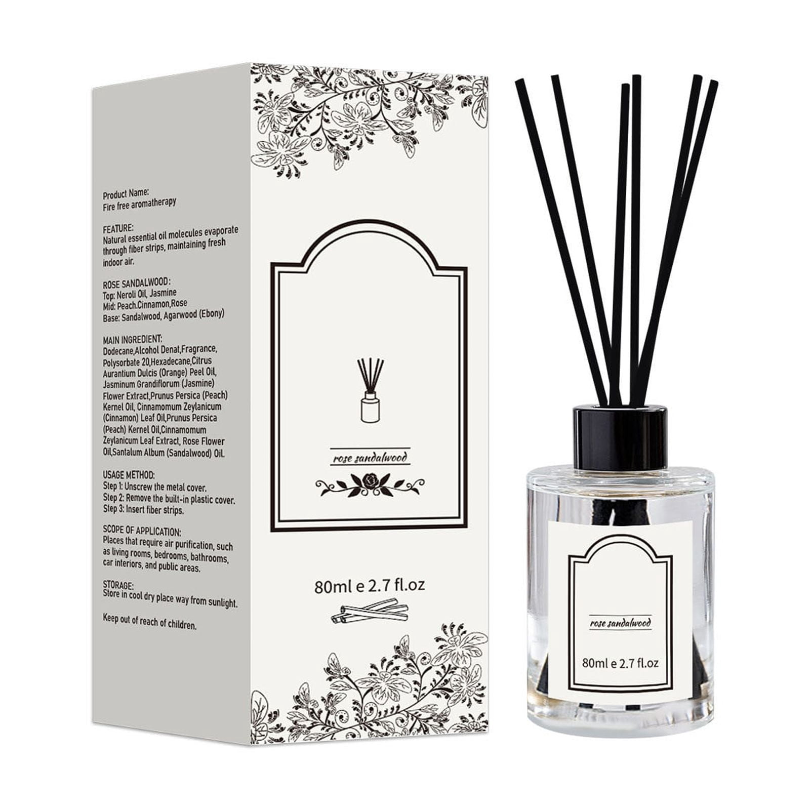 APSNB Rose Sandalwood Aromatherapy Indoor Car Perfume Breath Freshener ...
