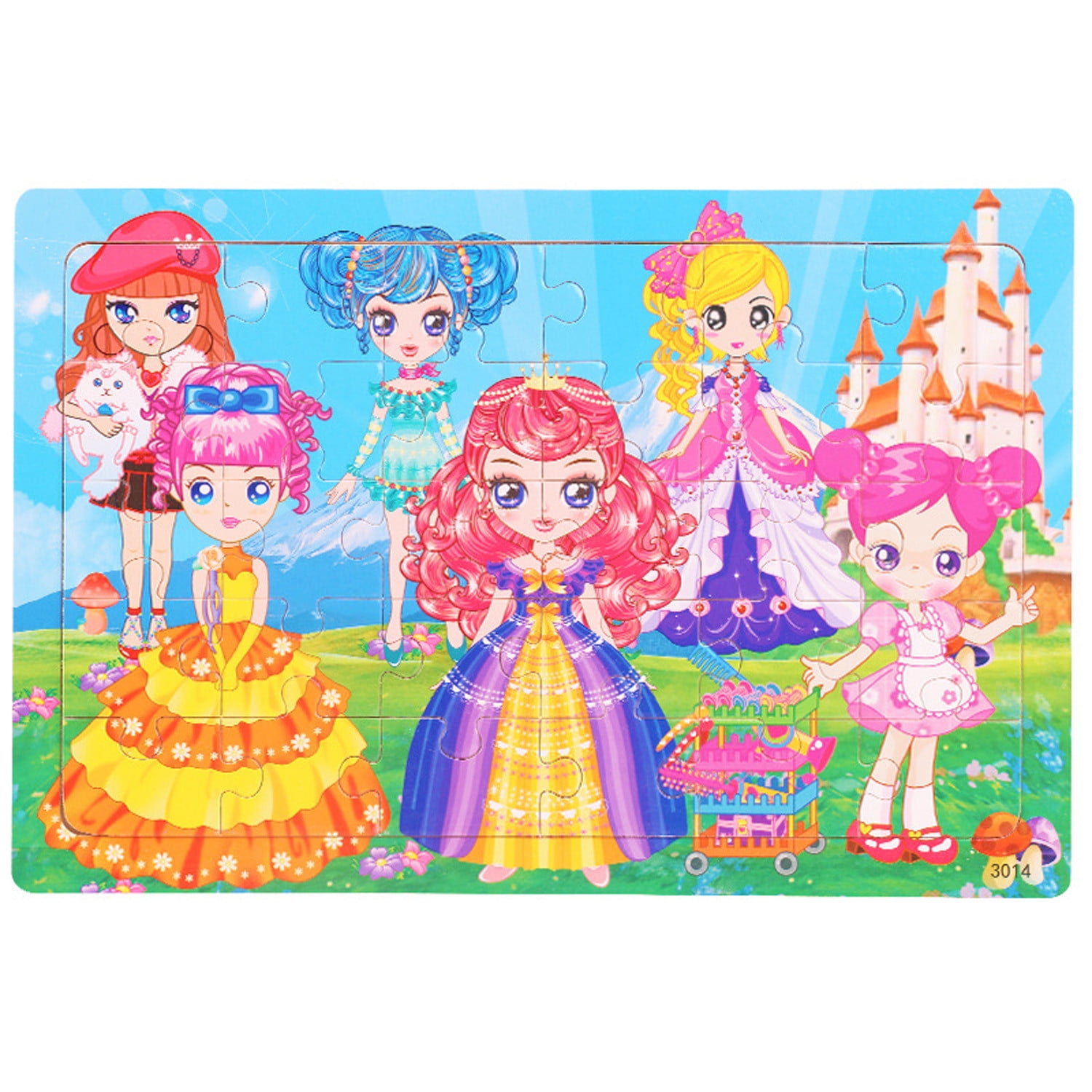 APSNB Set of 12 Colorful Educational Jigsaw Puzzles for Kids Fun ...