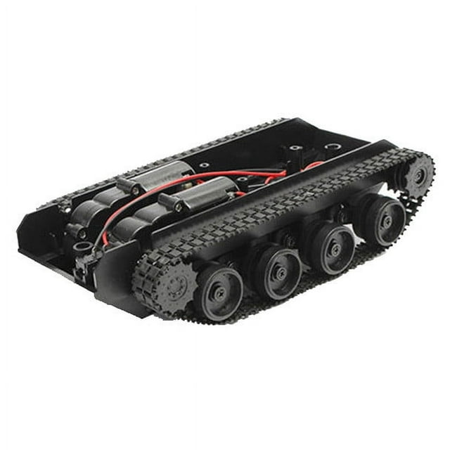 APSNB Smart Robot Tank Car Chassis Kit Rubber Track Crawler for 130 ...