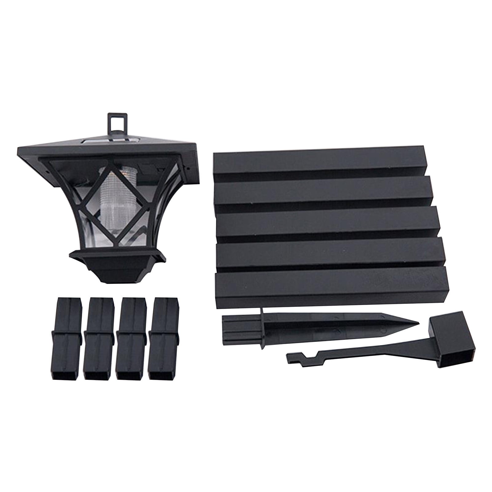 APSNB Solar Powered Outdoor LED Garden Lights with Adjustable Height ...