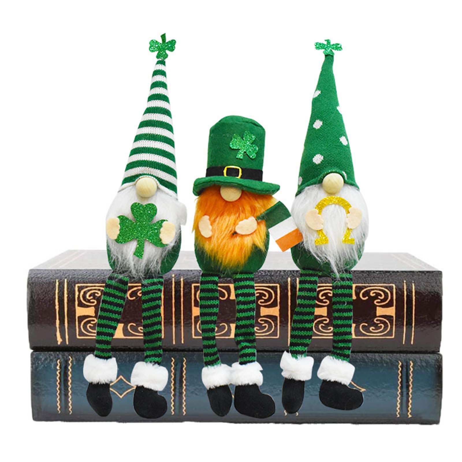 APSNB St. Patrick's Day Plush Gnome Set Festive Irish Decorations with ...