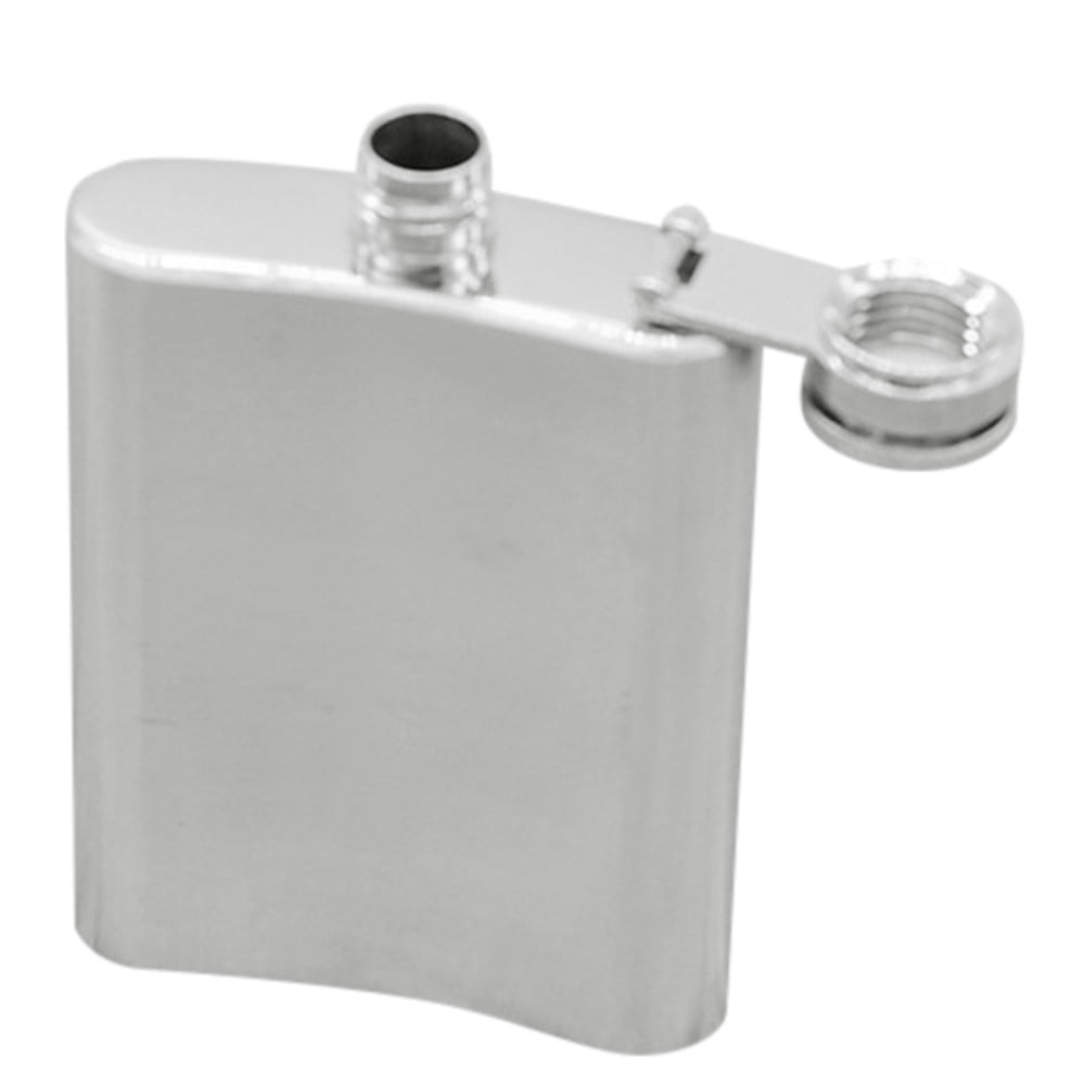 APSNB Stainless Steel Pocket Hip Flask Whiskey Liquor Screw Cap 2 oz ...