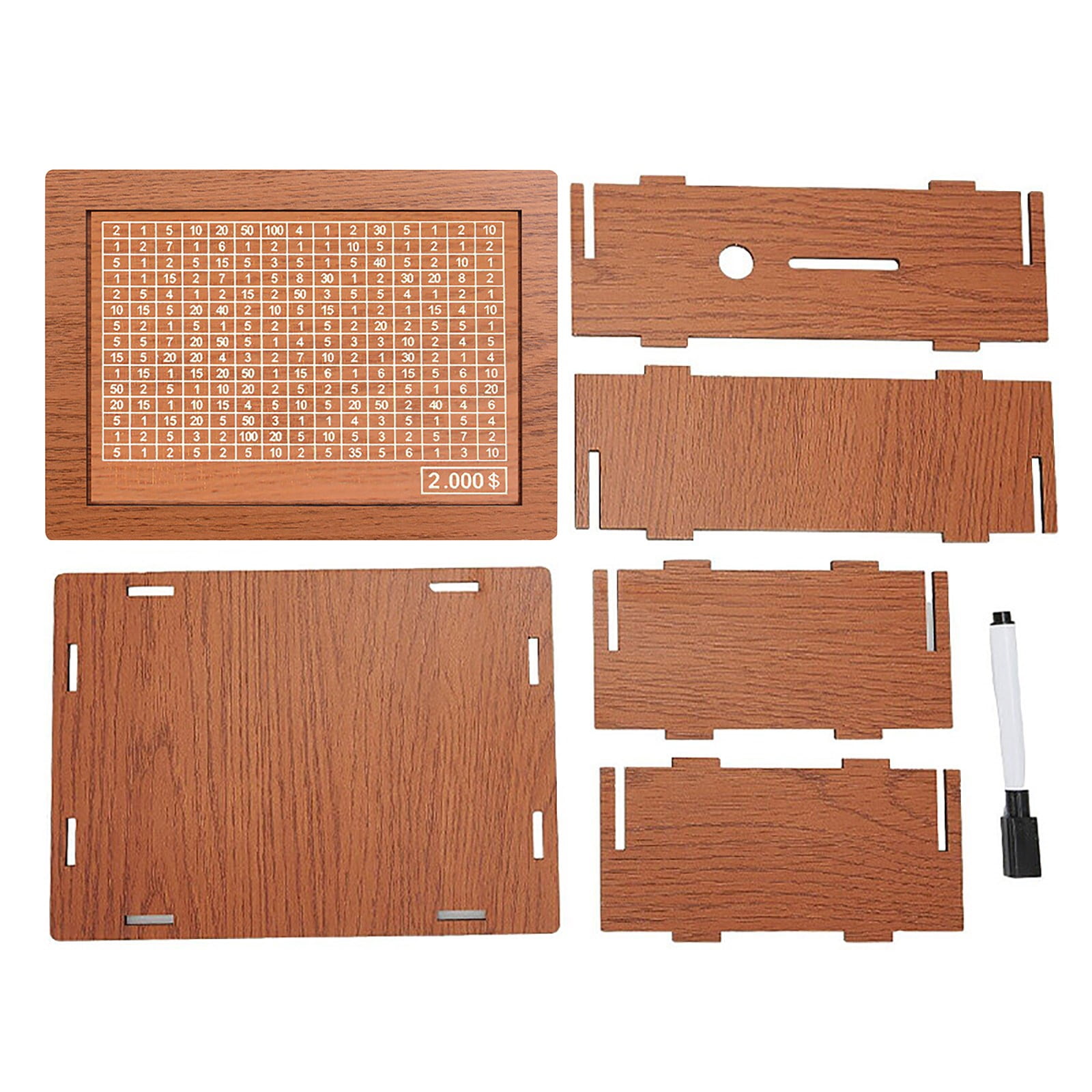 APSNB Wooden Montessori Hundred Board Math Game for Kids Educational ...