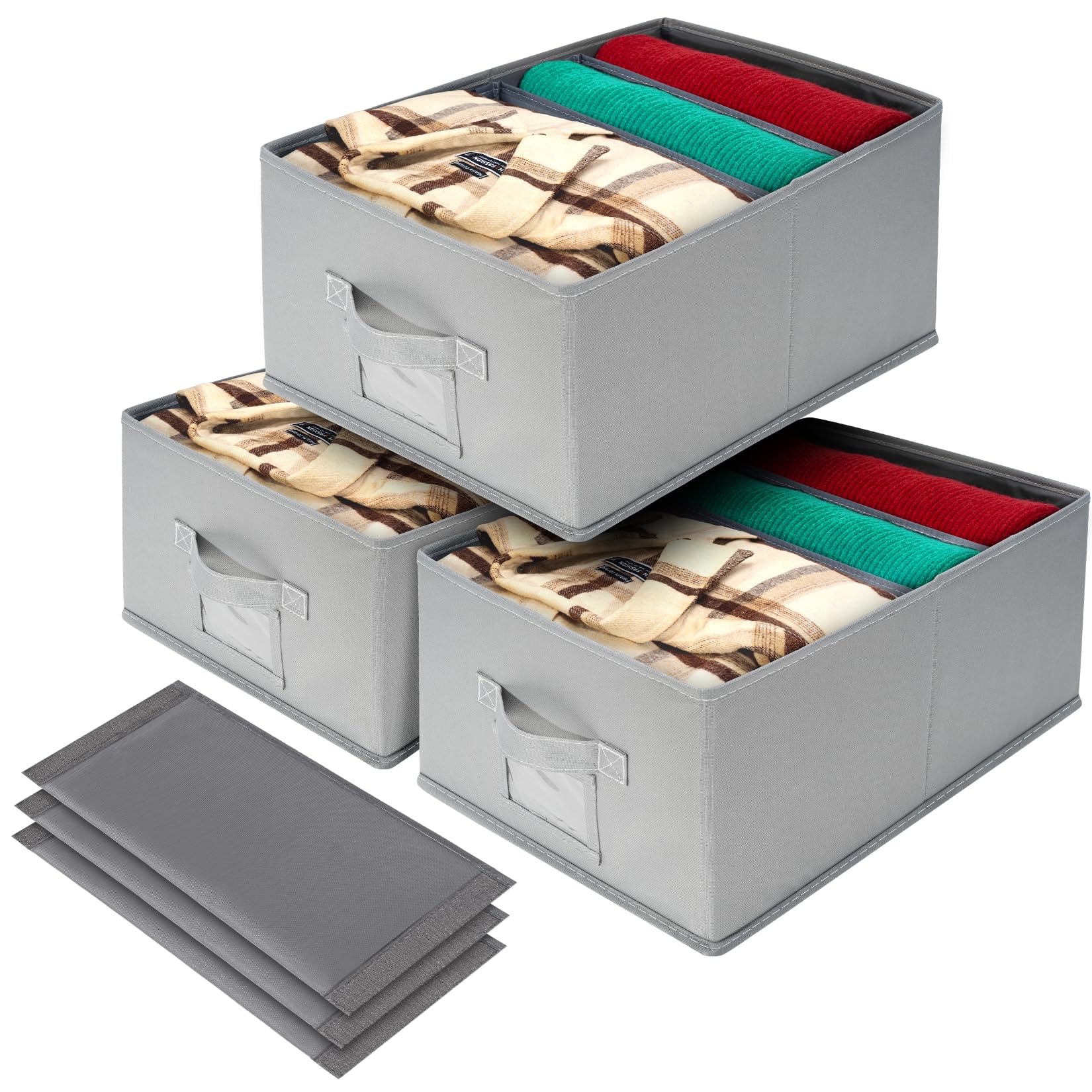 APSOONSELL Closet Organizers and Storage for Clothes, Foldable Clothes ...