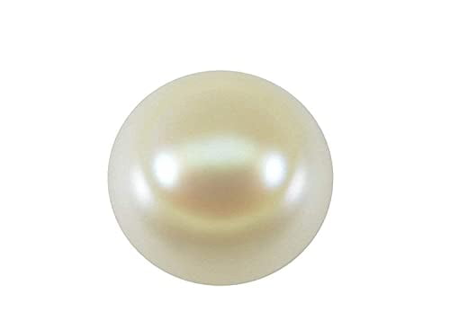 APSSTONE White Natural Certified Pearl Moti Gemstone with Lab Certificate for Men and Women (6. ...