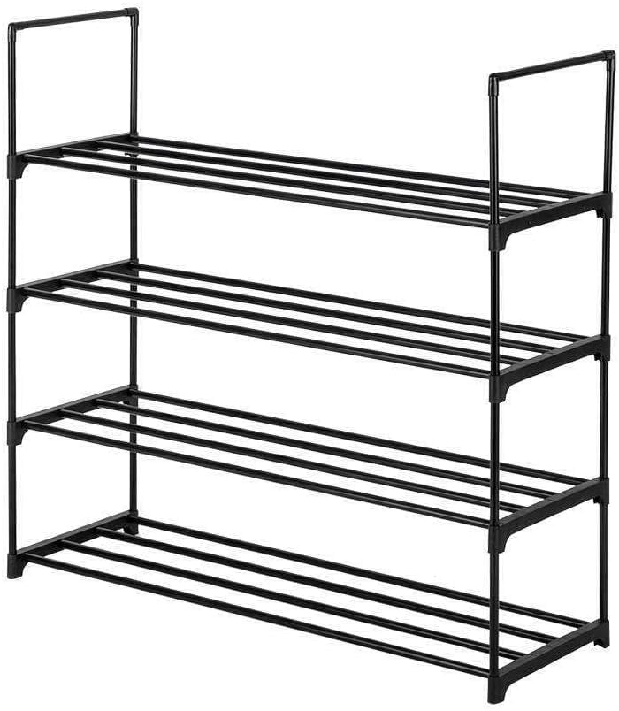 APSU 4-Tier Shoe Rack Shoe Tower Shelf Shoe Storage Organizer Cabinet ...