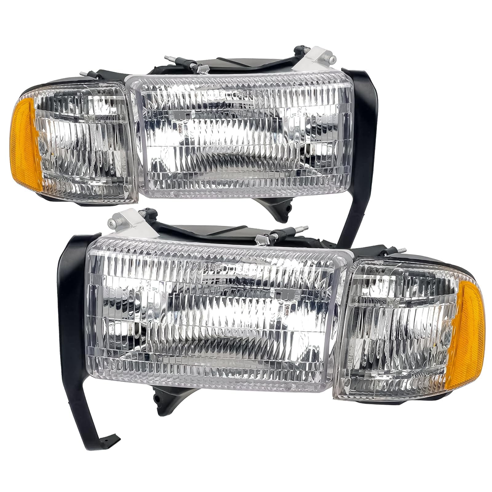 APSVE Headlights Assembly compatible IFF17 with 1994-2001 Dodge Ram ...