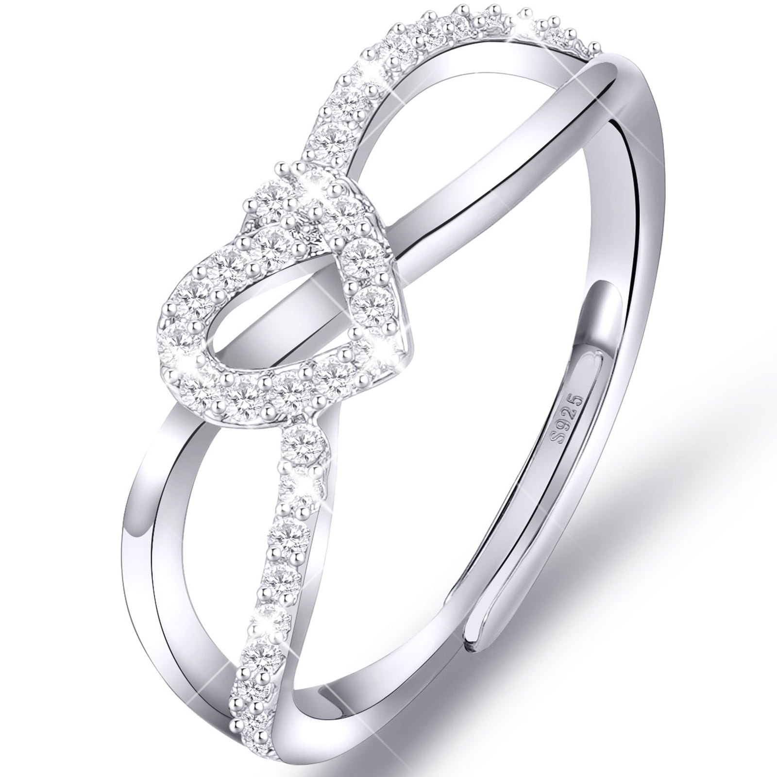 APSVO Adjustable 6-10 Size 925 Sterling Silver Rings for Women Thumb ...