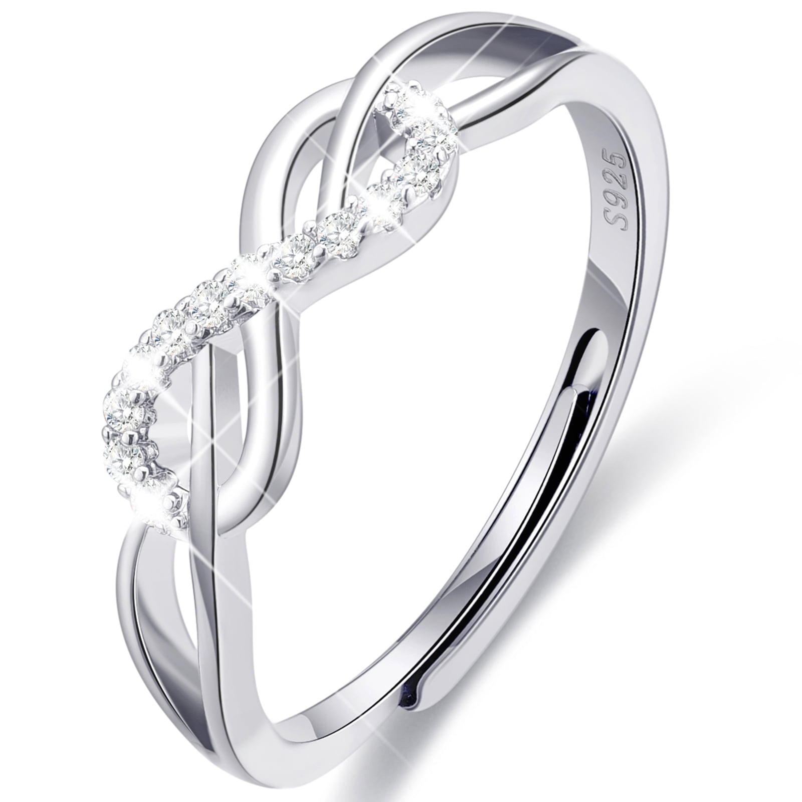 APSVO Adjustable 6-10 Size 925 Sterling Silver Rings for Women Thumb ...