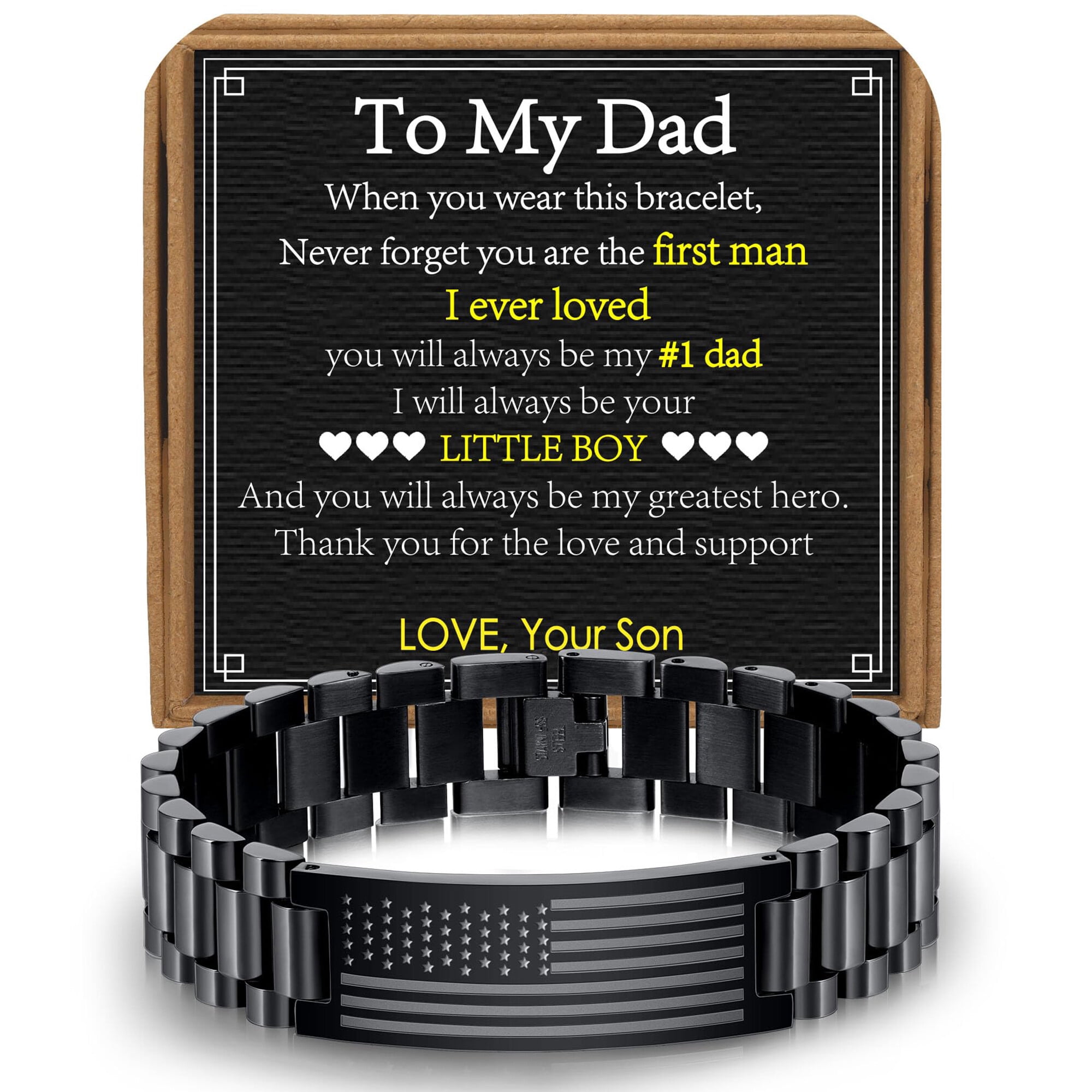 APSVO Birthday Fathers Day Jewelry Gifts for Dad Father Godfather ...