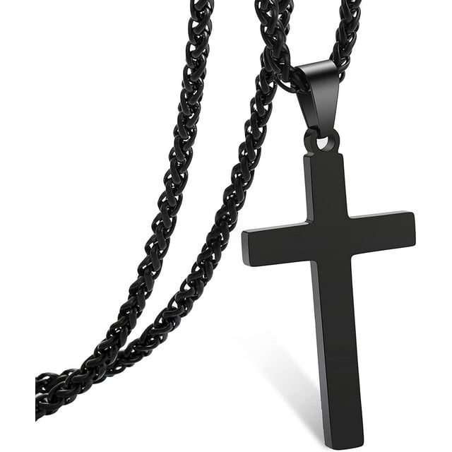 APSVO Cross Necklace for Men Boys Kid Son Male Dad Husband Boyfriend ...